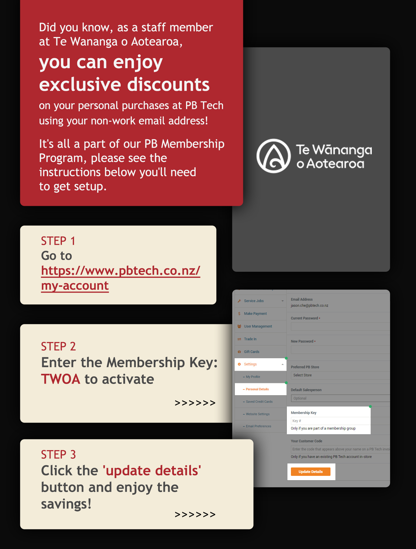 Te Wananga O Aotearoa Staff Purchasing Program - PBTech.co.nz