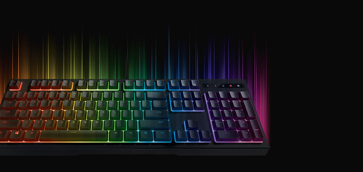 Razer Ornata Chroma RGB Gaming Keyboard Mecha-Membrane Keys, Custom ...