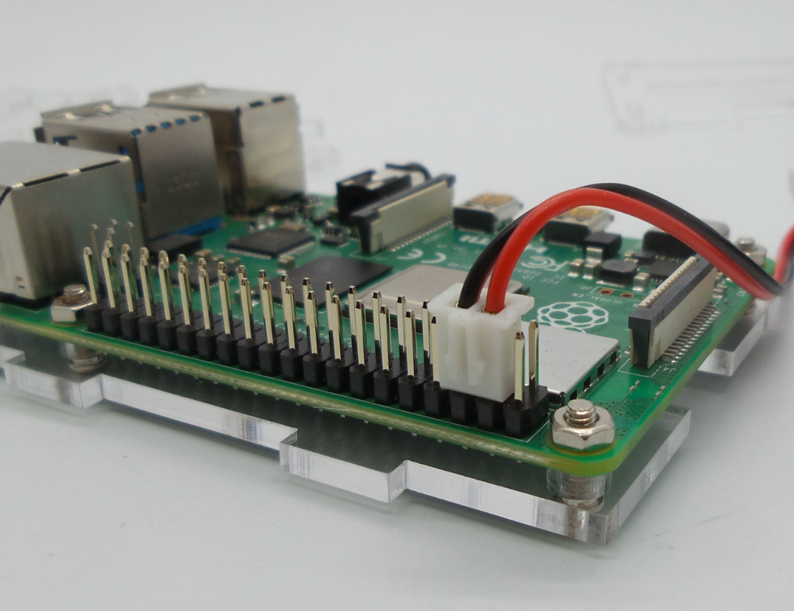 Buy the Raspberry Pi Accessory Transparent Case with Fan for Raspberry ...
