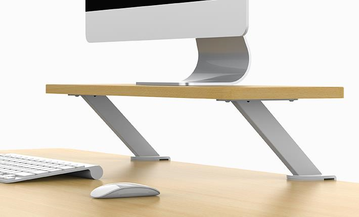 Buy the FlexiSpot DO03 Monitor Riser Stand - Bamboo Texture Desktop ...