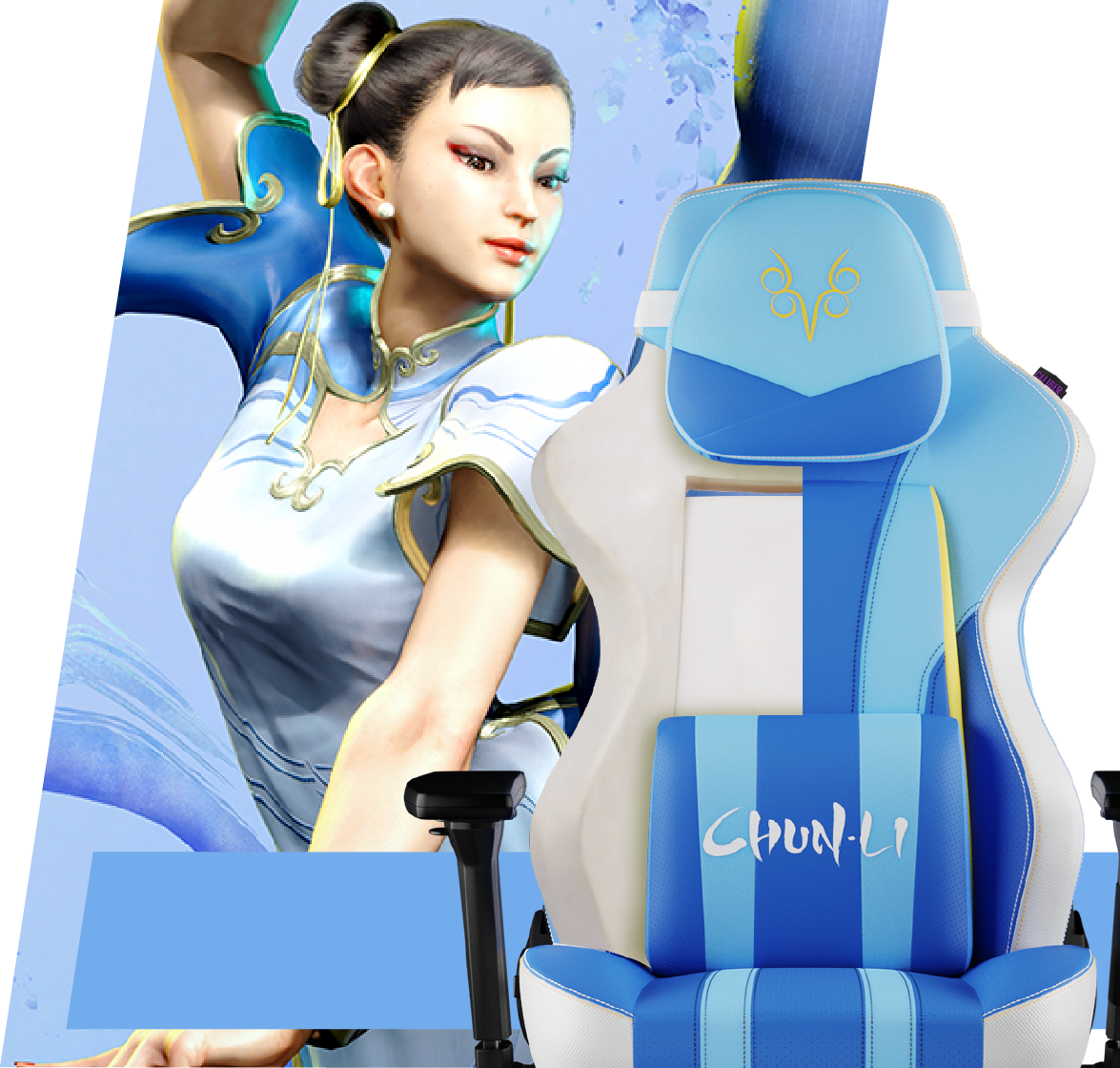 Cooler Master Caliber X2 SF6 Gaming Chair - Chun-Li Edition CMI-GCX2 ...