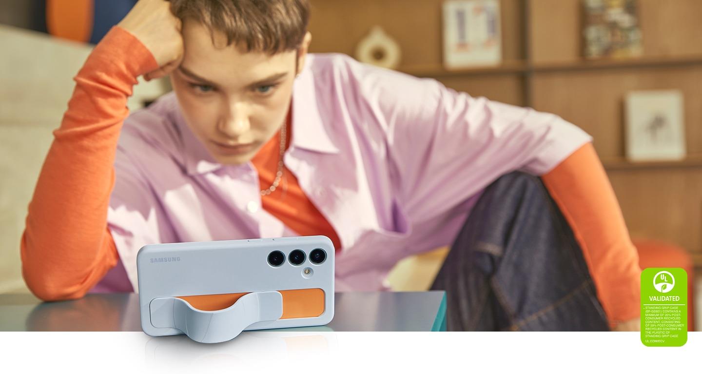 Buy the Samsung Galaxy S24 5G Standing Grip Case - Taupe ( EF ...