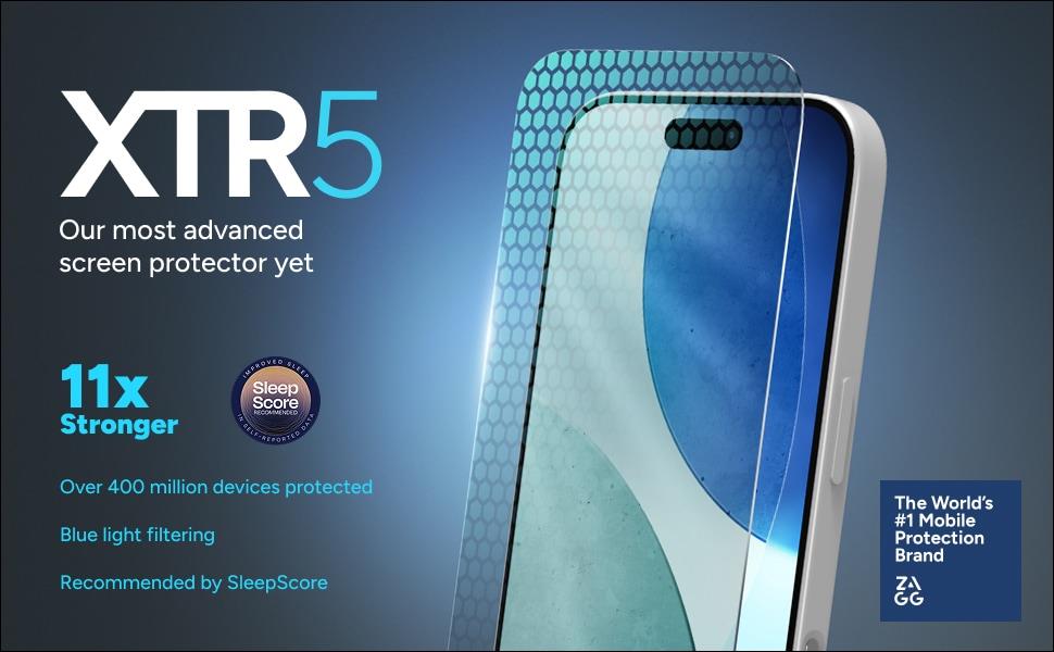 Buy the ZAGG 200118670 ZAGG InvisibleShield Glass XTR5, Apple iPhone ...