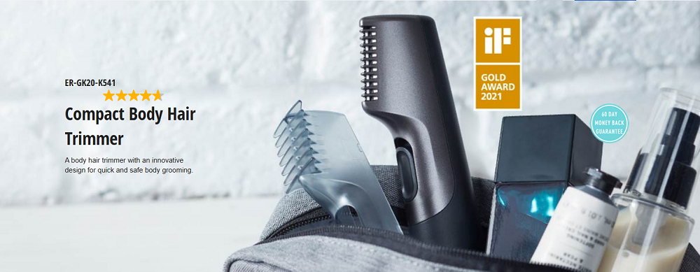 Buy the Panasonic ER-GK20-K541 COMPACT BODY HAIR TRIMMER ( ER-GK20-K541 ...