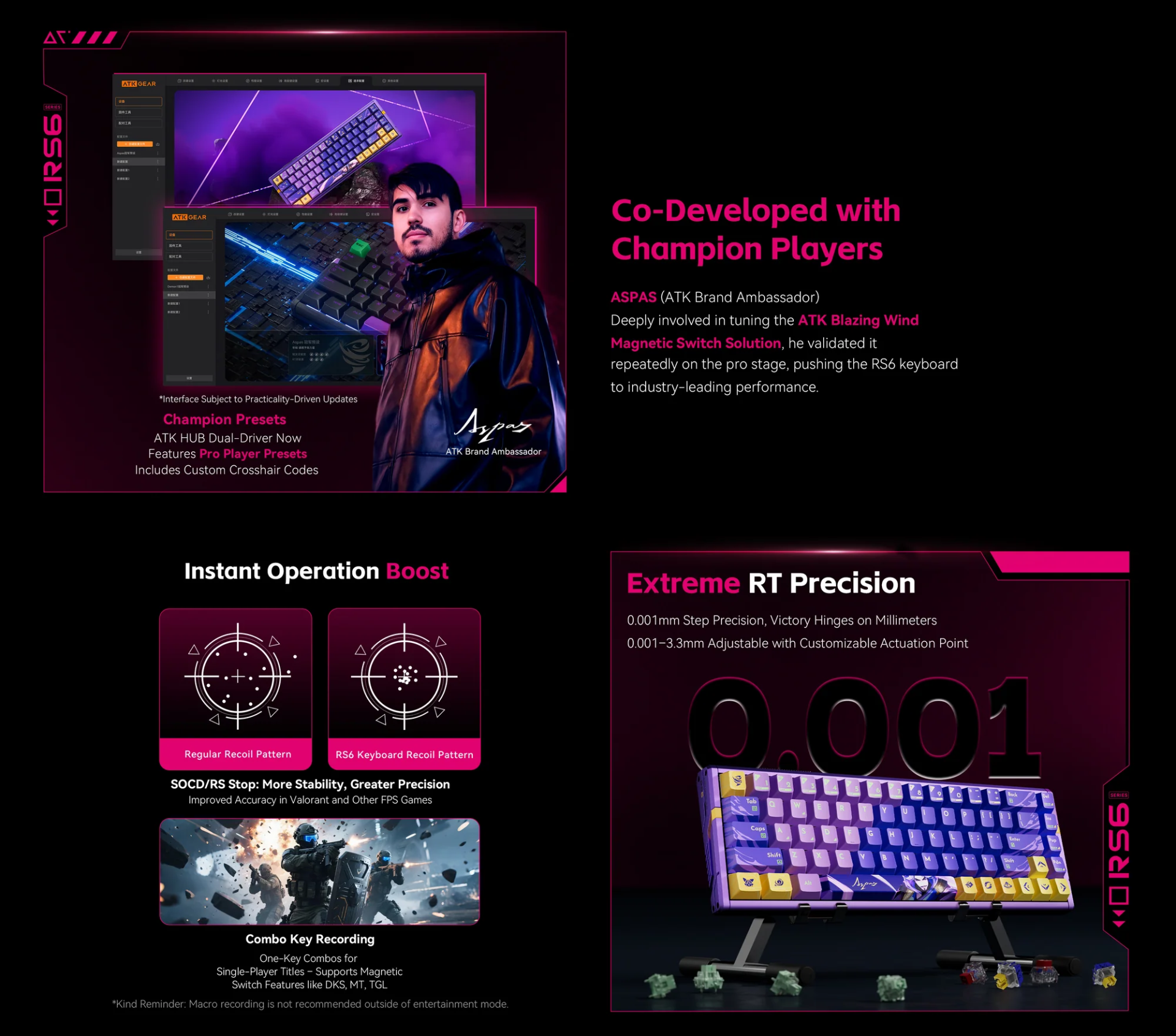 Buy the ATK RS6 Ultra Aluminum Hall Effect Gaming Keyboard - White ...