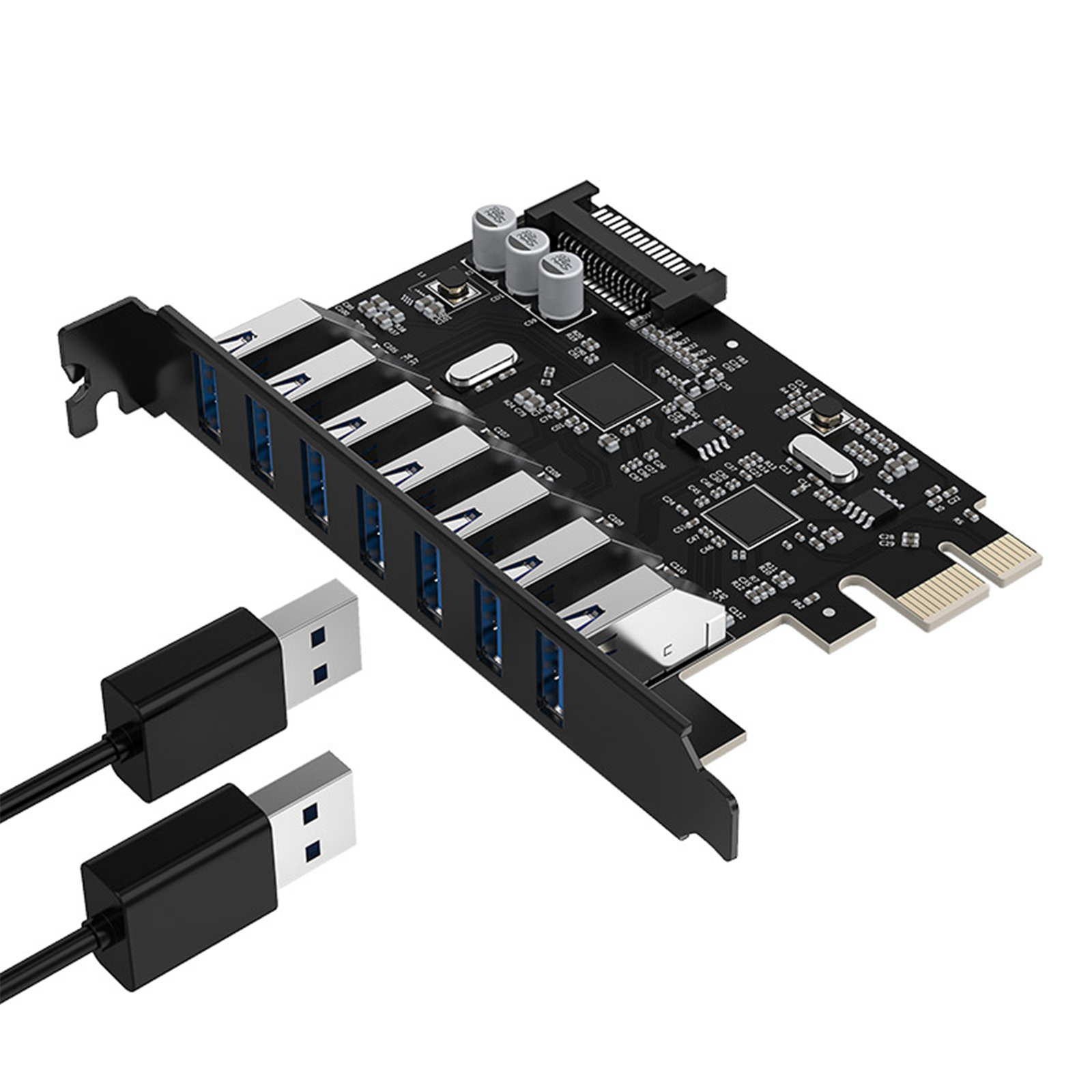 Pcie Usb C Expansion Card ORICO 5-Port PCIe USB 3.0 Card PCI Express To ...
