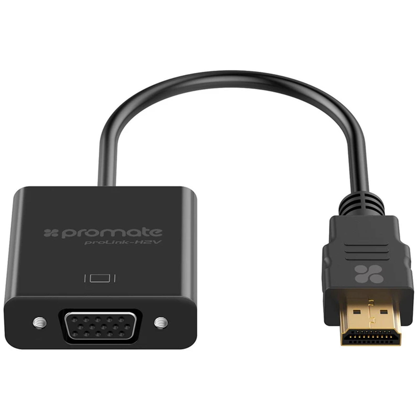 Buy the Promate Prolink-h2v.blk HDMI (Male) to VGA (Female) Display ...
