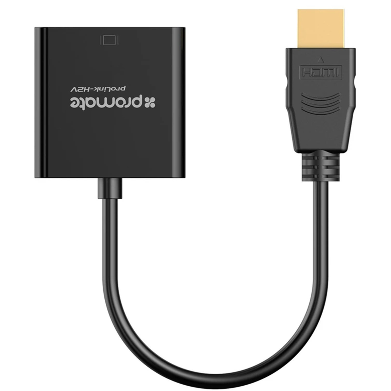 Buy the Promate Prolink-h2v.blk HDMI (Male) to VGA (Female) Display ...
