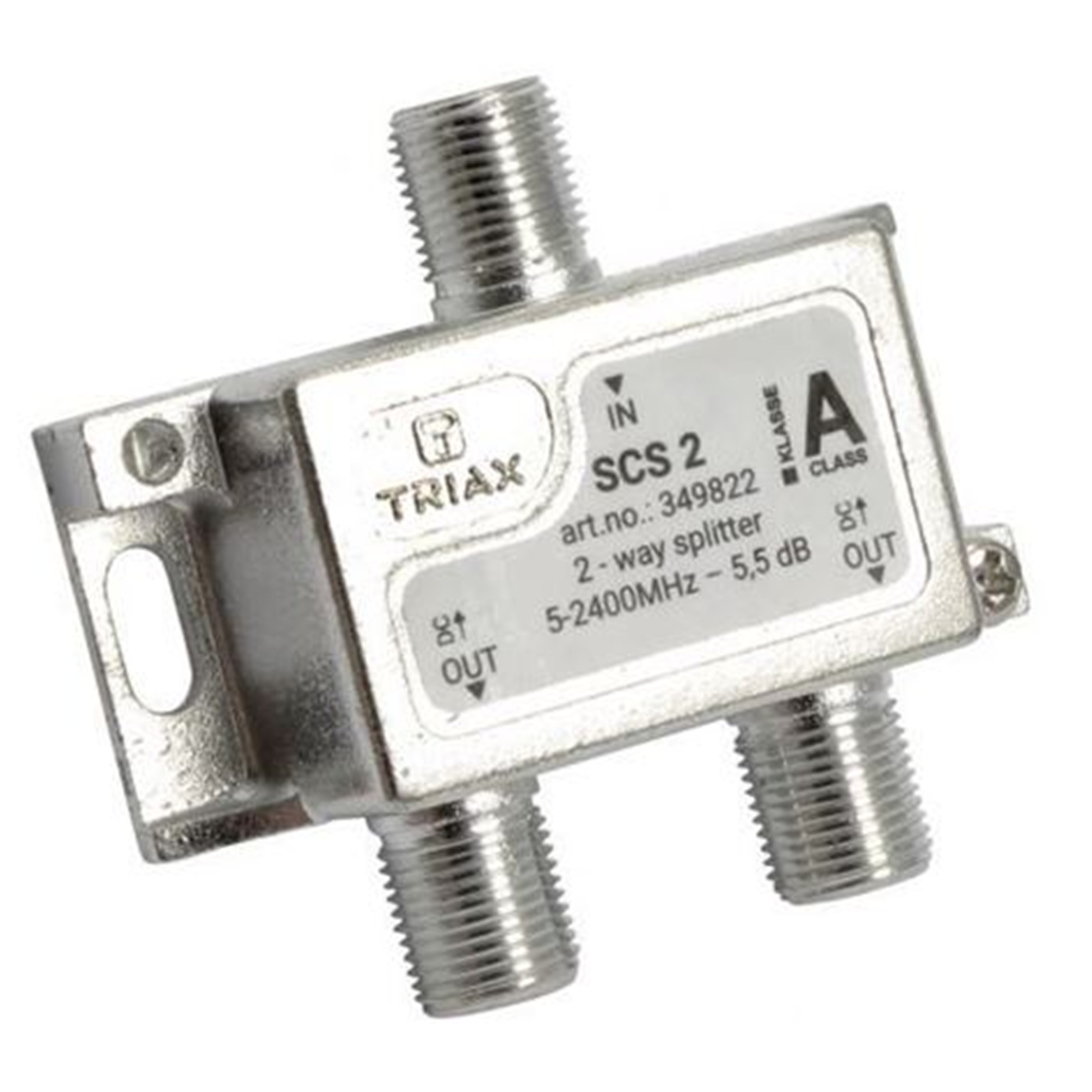 Buy the Triax 349822 RF 2-Way Splitter , 2.4GHz. Coaxial Splitter Ideal ...