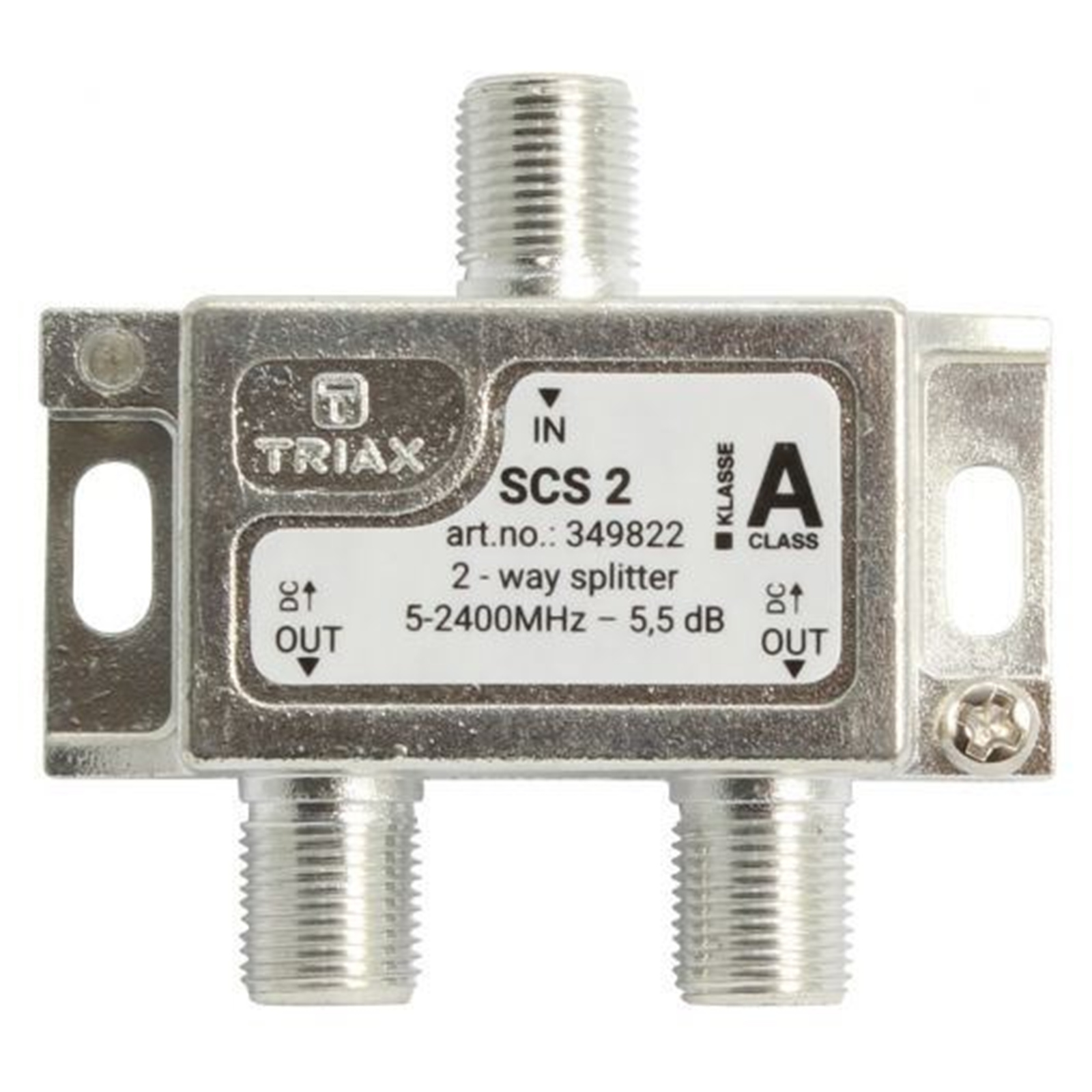 Buy the Triax 349822 RF 2-Way Splitter , 2.4GHz. Coaxial Splitter Ideal ...