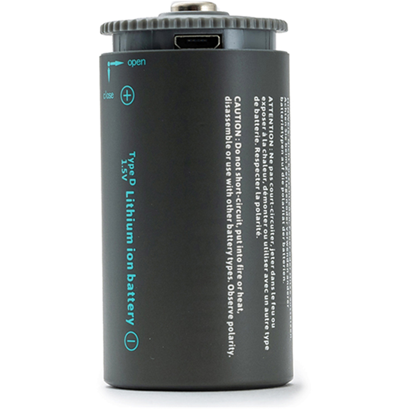 Buy the Pale Blue Smart USB Rechargeable D Batteries 2 Pack - 2x ...