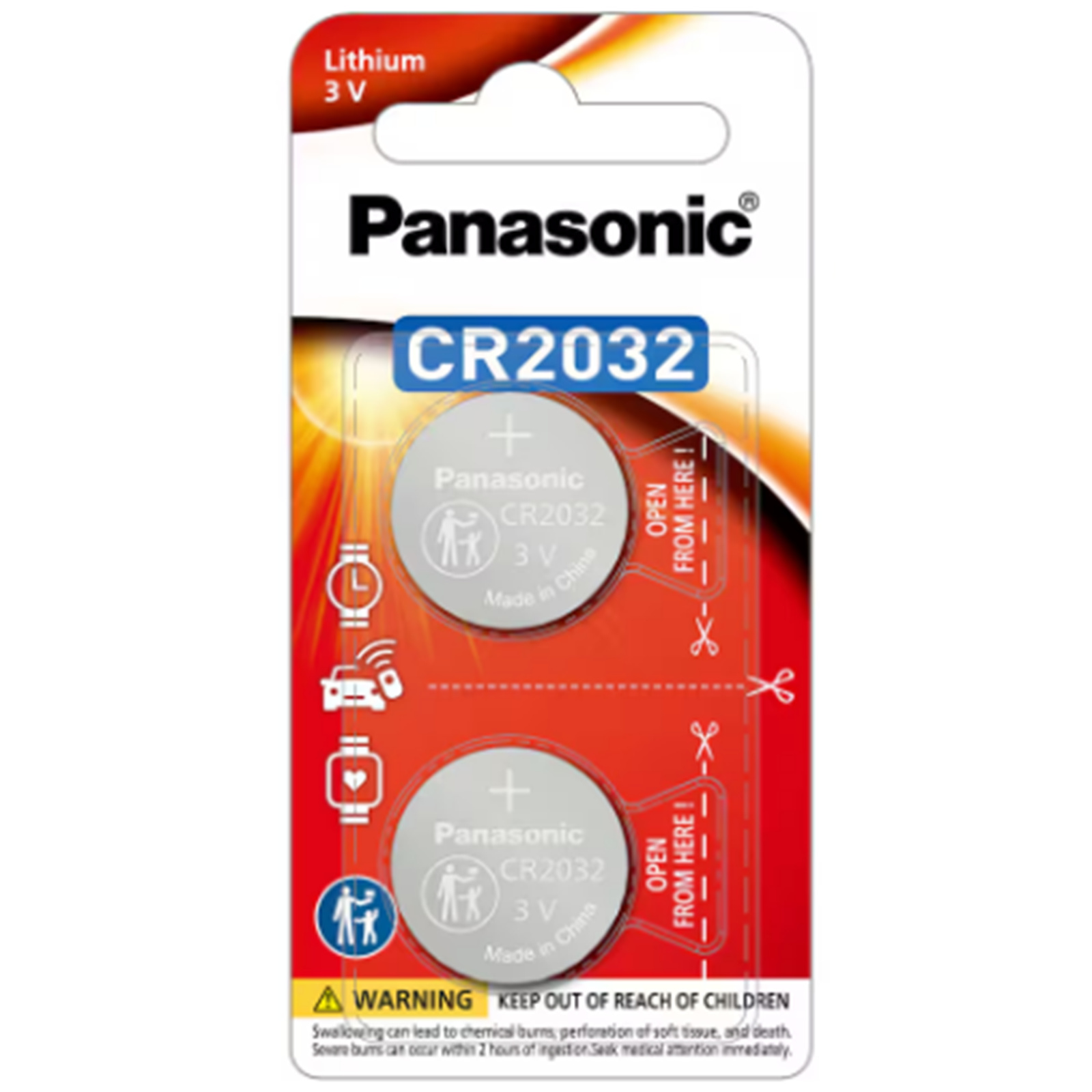 Buy the Panasonic CR-2032PG/2B BATTERY 3V LITHIUM 2032 Lithium Coin ...