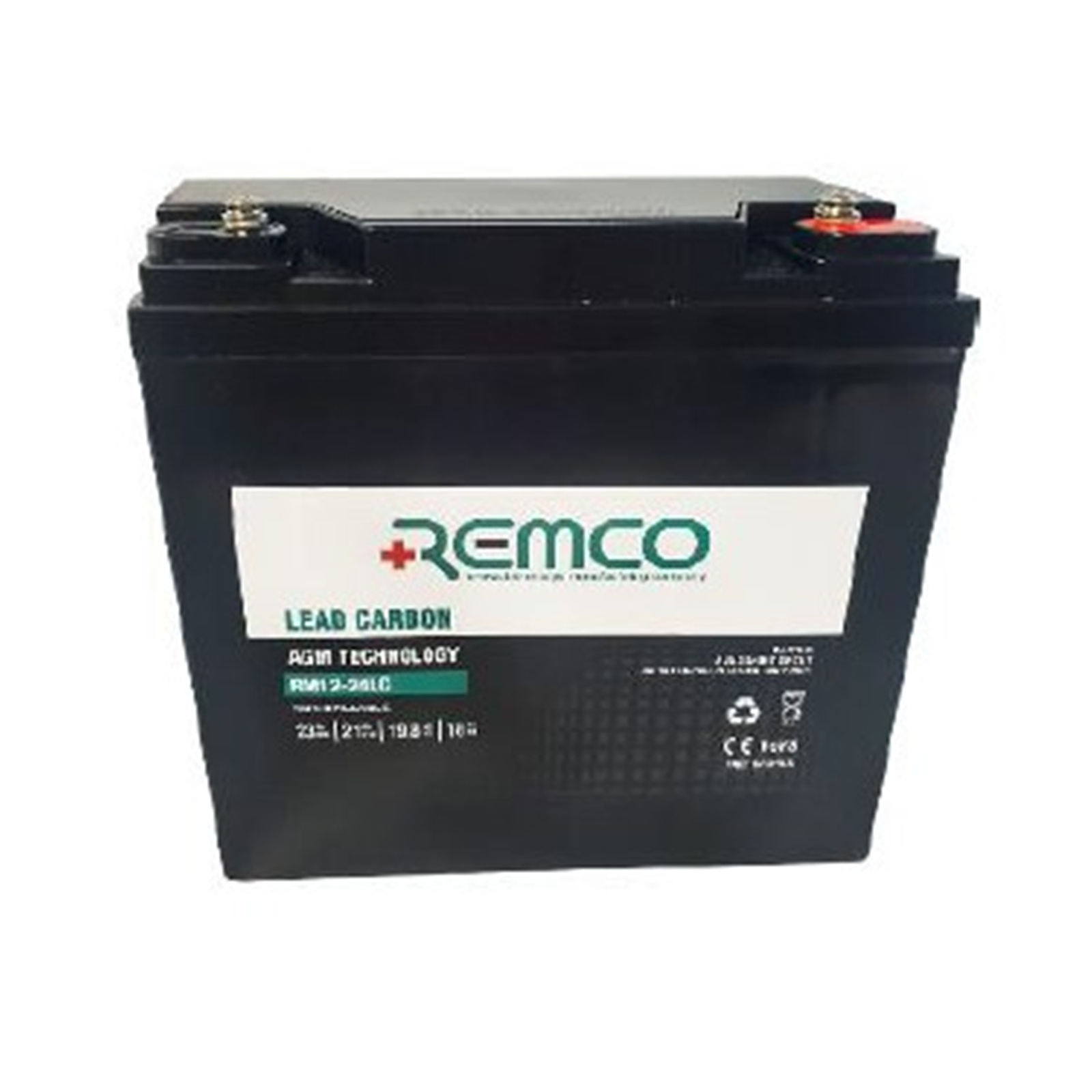 Buy the Remco RM12-24LC AGM Lead Carbon with M5 terminals ( RM12-24LC ...