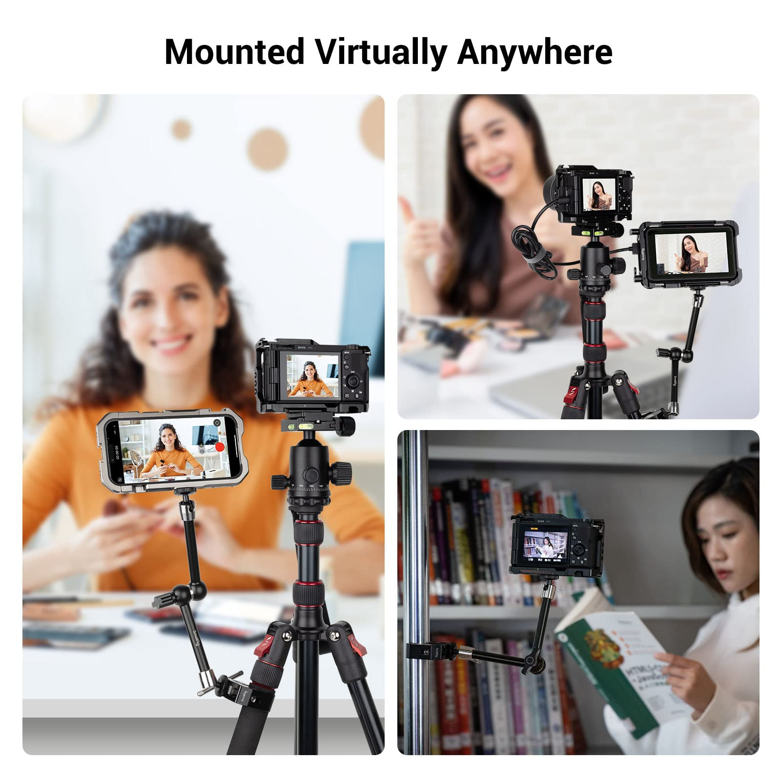 Buy the SmallRig Crab-Shaped Clamp & Magic Arm (11") for LCD Monitors ...