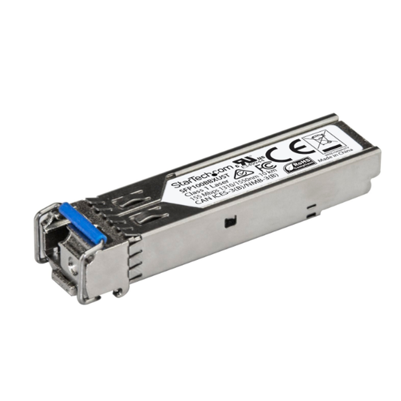 Buy the StarTech.com 100BASE-BX - 100MbE - BiDi SFP Module - 10km MSA ...