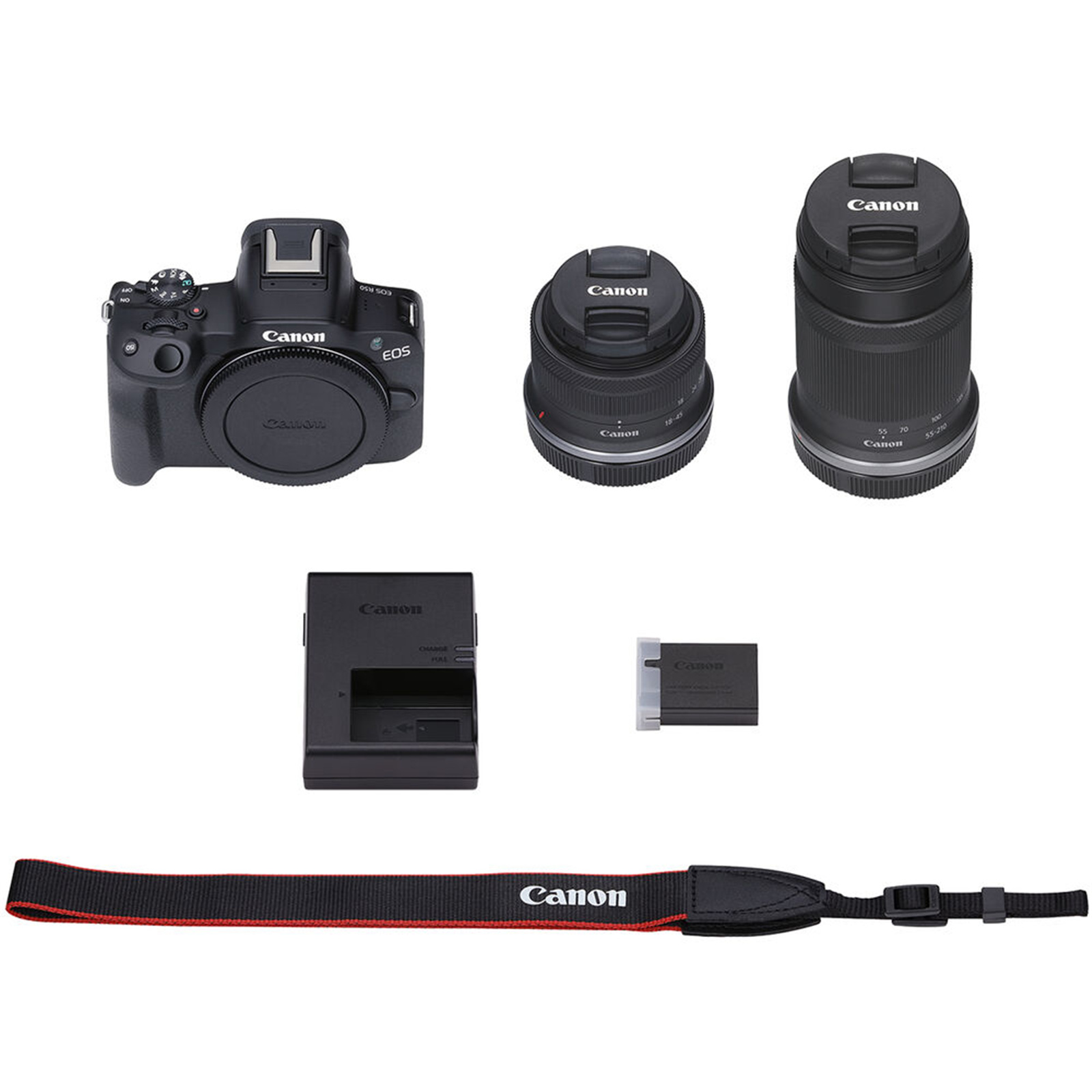 Buy the Canon EOS R50 Mirrorless Camera with 18-45mm & 55-210mm Lenses ...