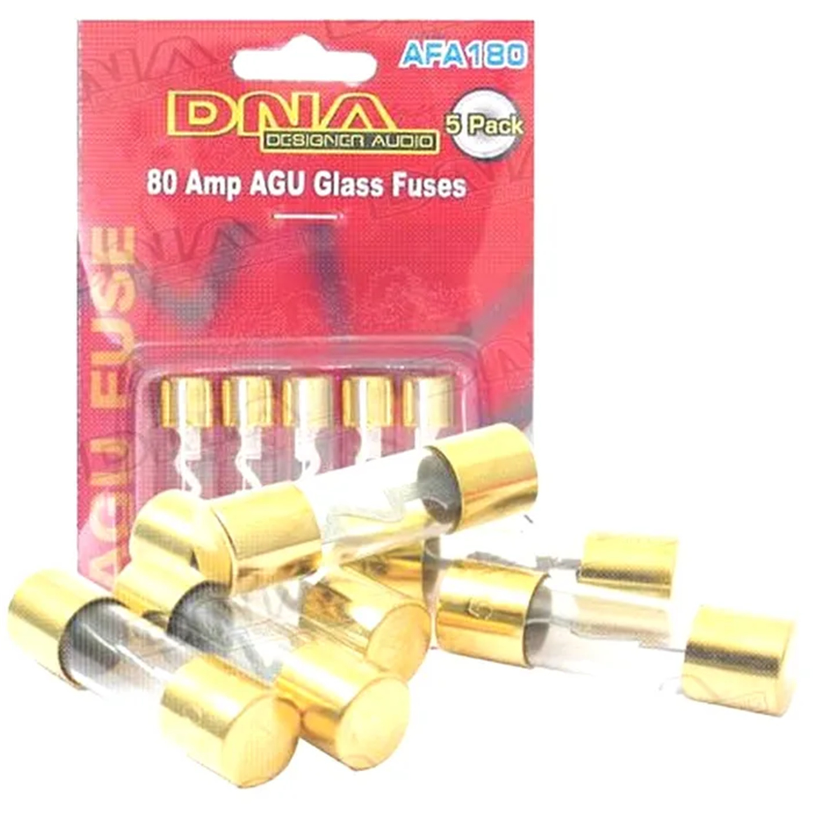 Buy the DNA AFA180 AGU FUSES 80 AMP GOLD FUSE (5 PACK) ( AFA180 ...