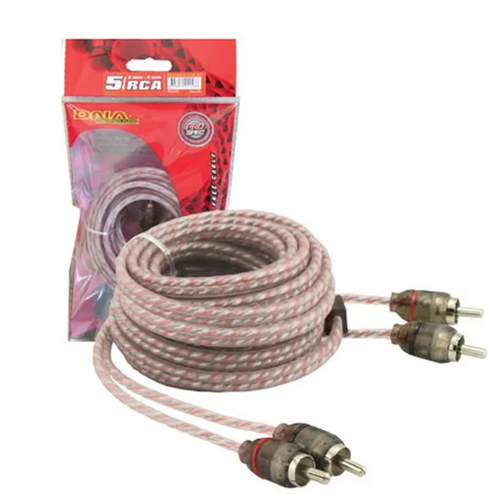 Buy the DNA BRCA405R DNA PRO SPEC RCA CABLE 5.0MTR RED 2 TO 2 RCA ...