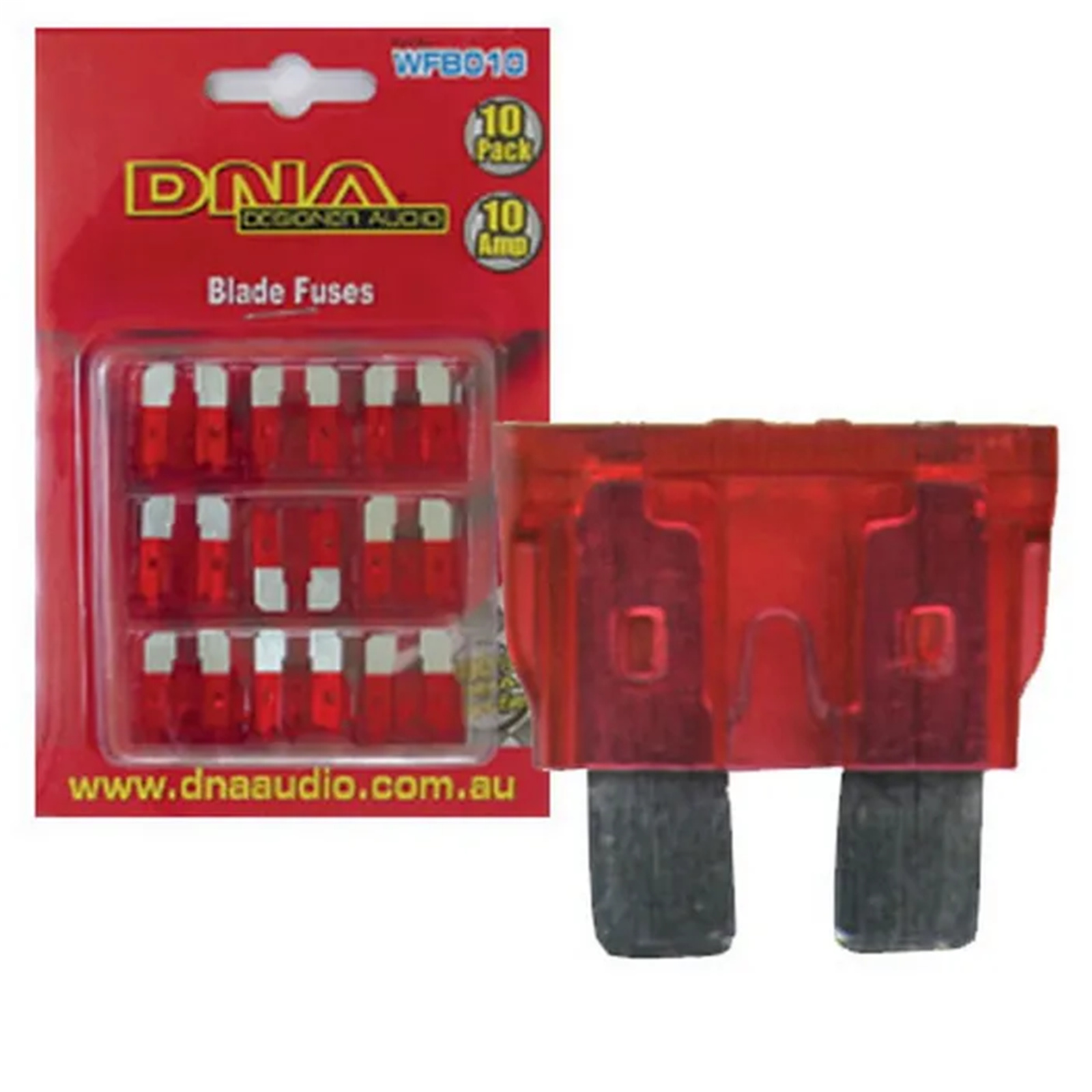 Buy the DNA WFB010 BLADE FUSES STANDARD 10 AMP FUSE ATO (10 PACK ...