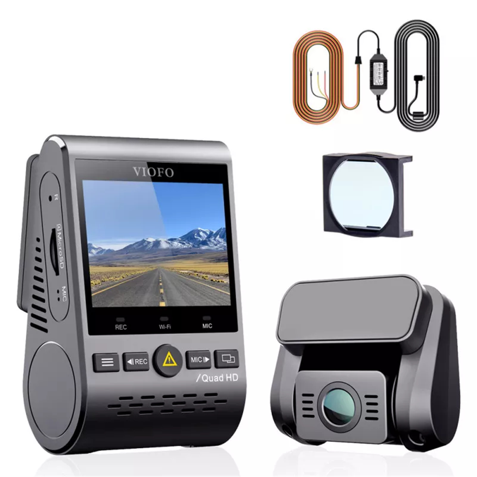 Buy the VIOFO A129PLUS-DUO-G DASHCAM 2K A129 PLUS DUO CAMERA WIFI + GPS ...