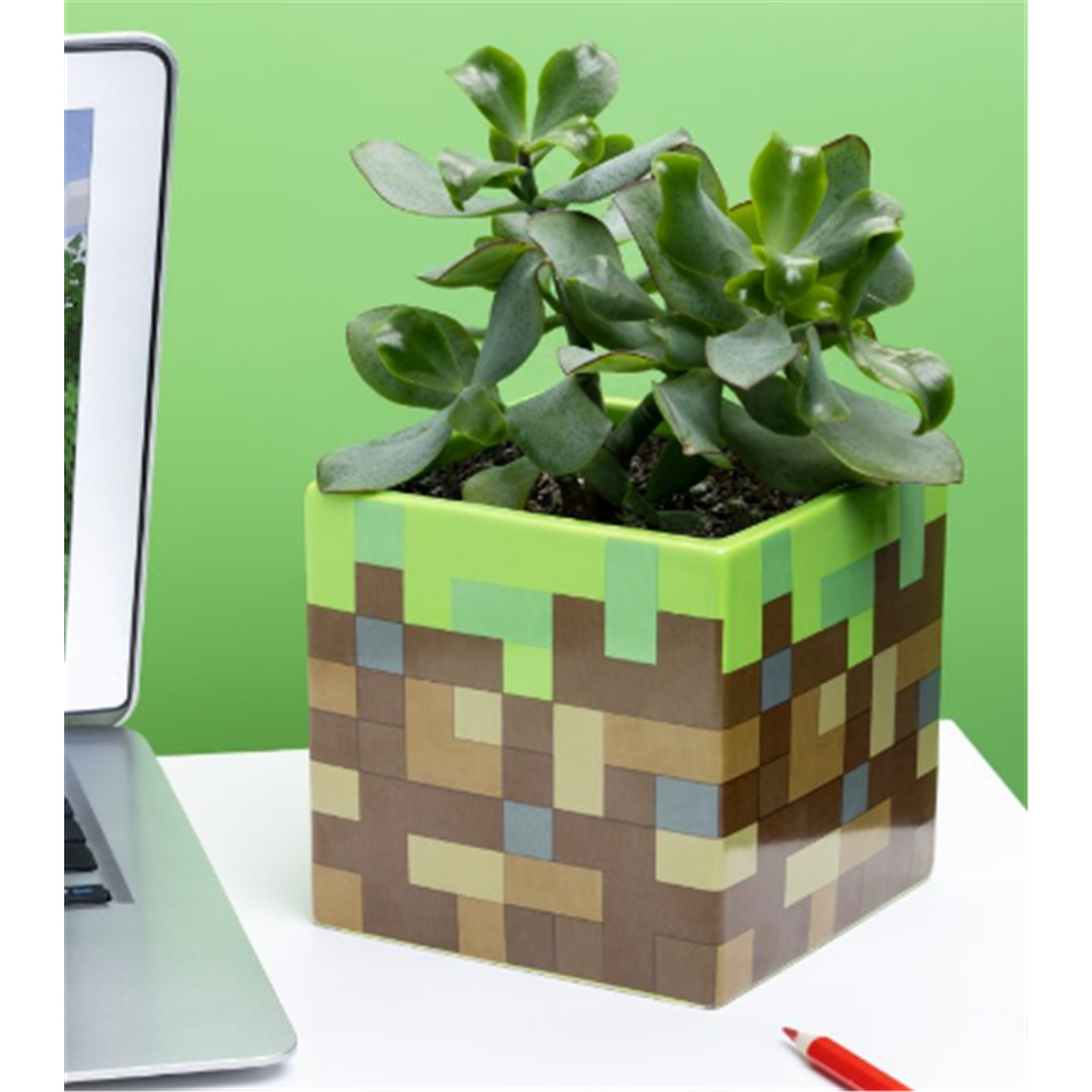 Buy the Paladone Minecraft Pen & Plant Pot ( PMPP ) online - PBTech.co.nz