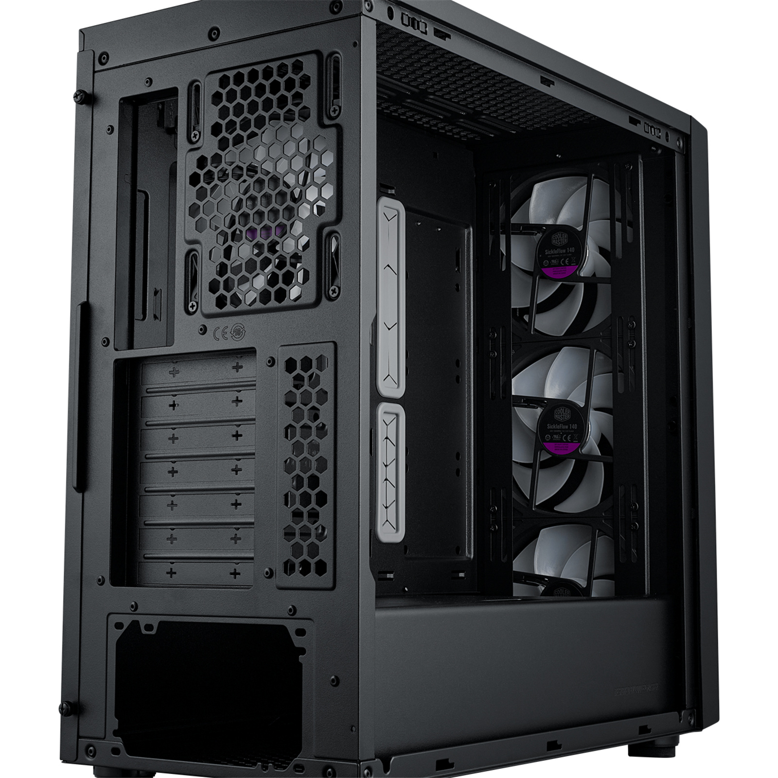 Buy the Cooler Master MasterBox MB600 Black ATX MidTower Gaming Case 4x ...