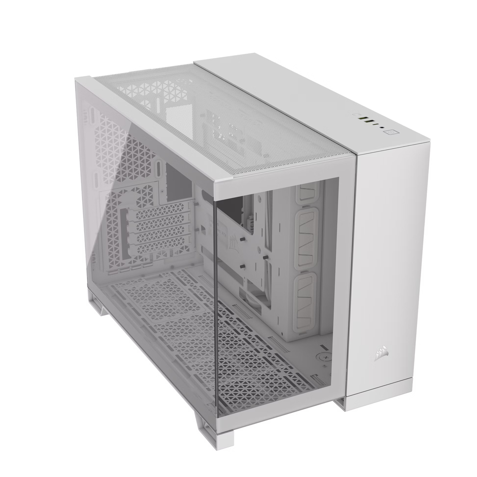 Buy the Corsair 2500X White MATX Gaming Case Tempered Glass CPU Cooler ...