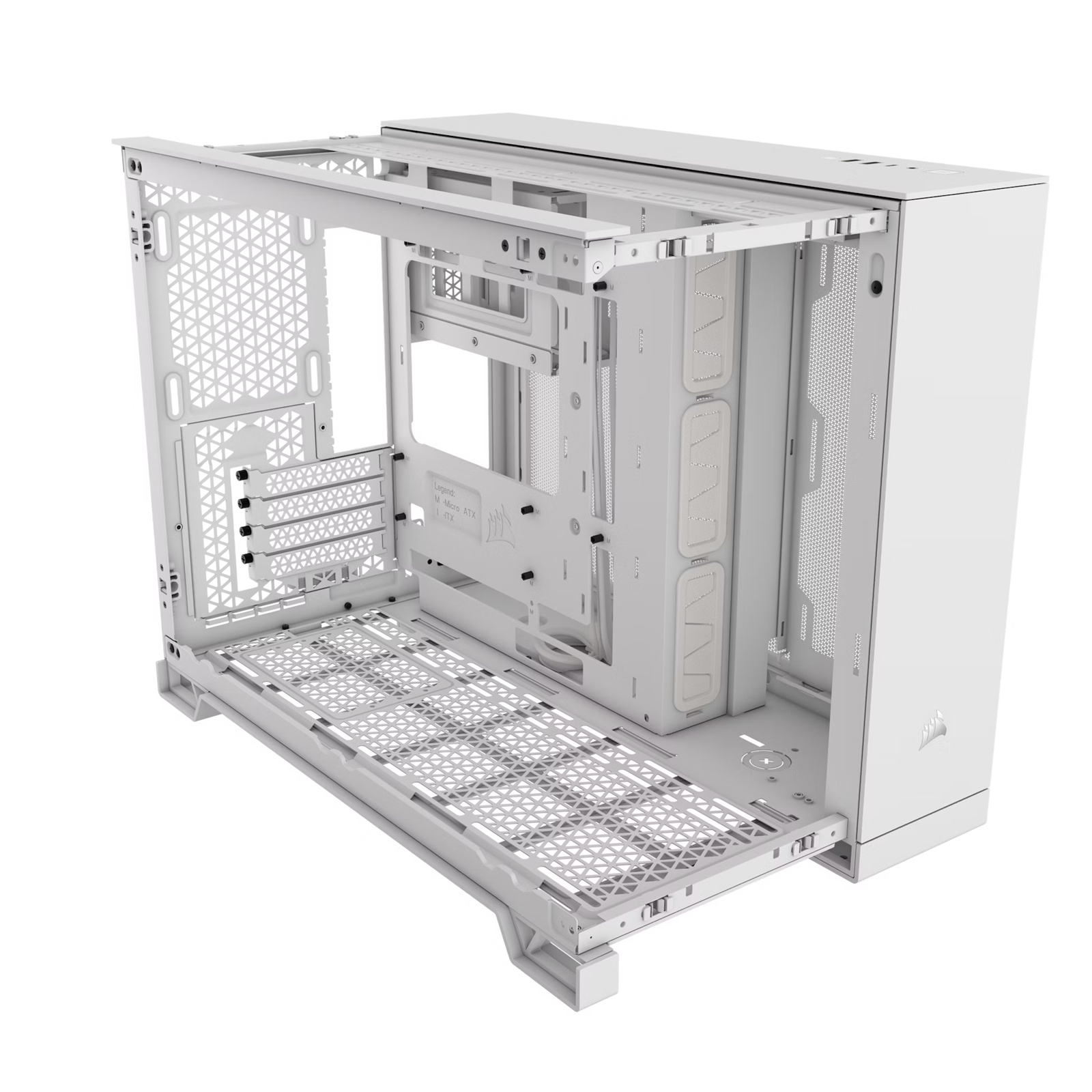 Buy the Corsair 2500X White MATX Gaming Case Tempered Glass CPU Cooler ...