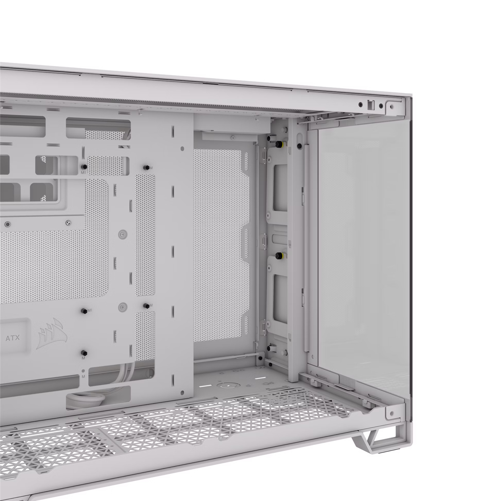 Buy the Corsair 2500X White MATX Gaming Case Tempered Glass CPU Cooler ...