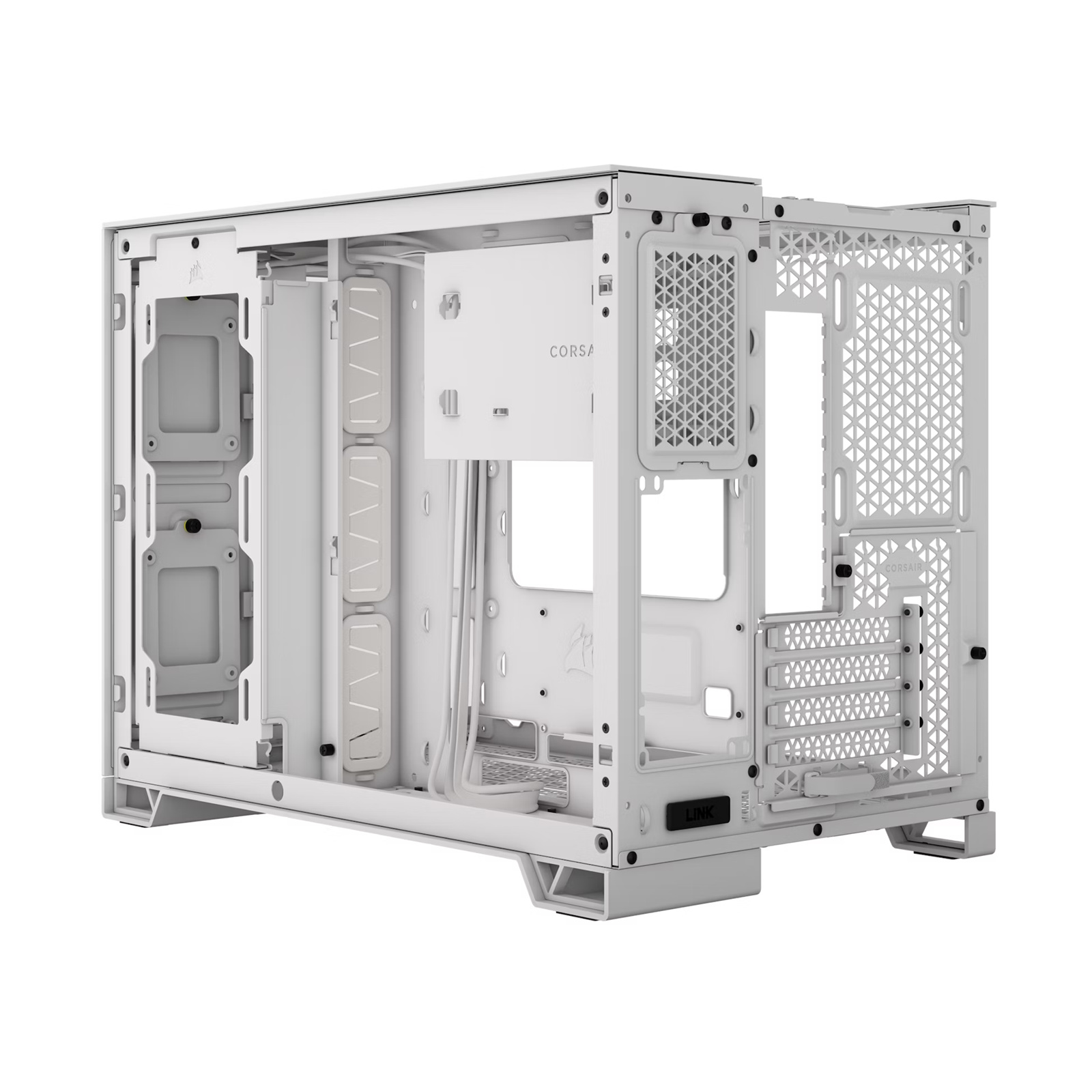 Buy the Corsair 2500X White MATX Gaming Case Tempered Glass CPU Cooler ...