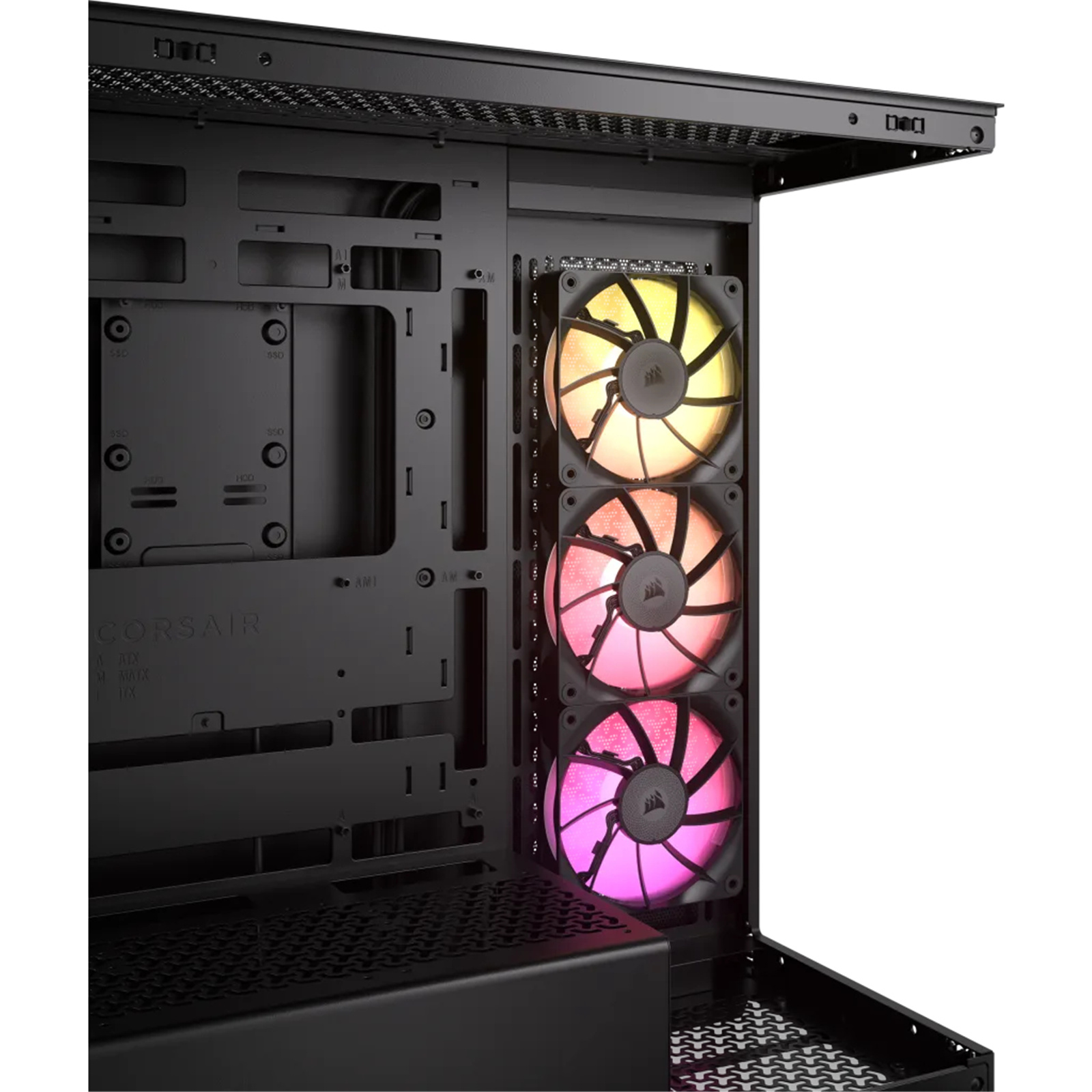 Buy the Corsair 3500X RGB iCUE Link Black Mid Tower Gaming Case ...