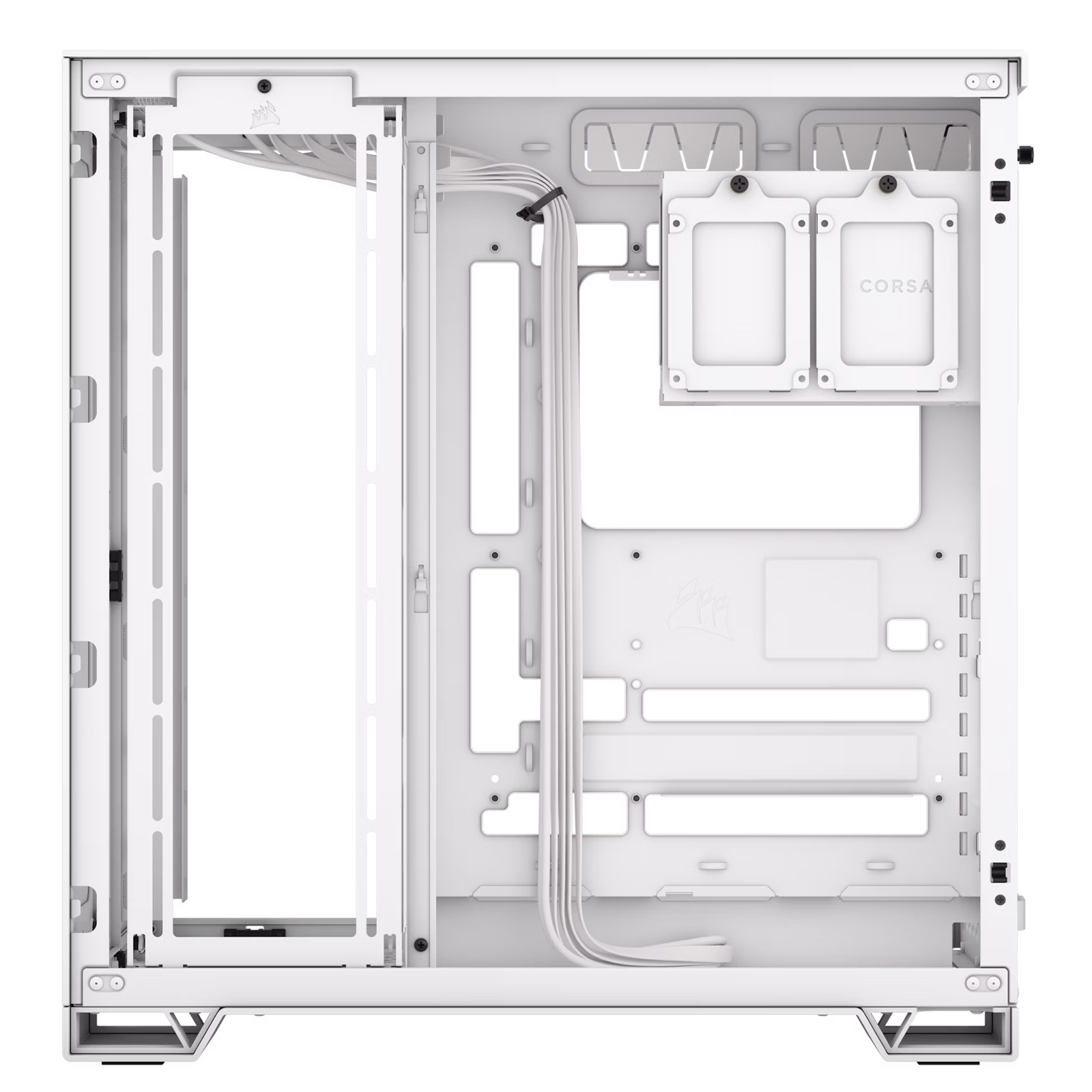 Buy the Corsair 6500D Airflow White ATX Gaming Case Tempered Glass CPU ...