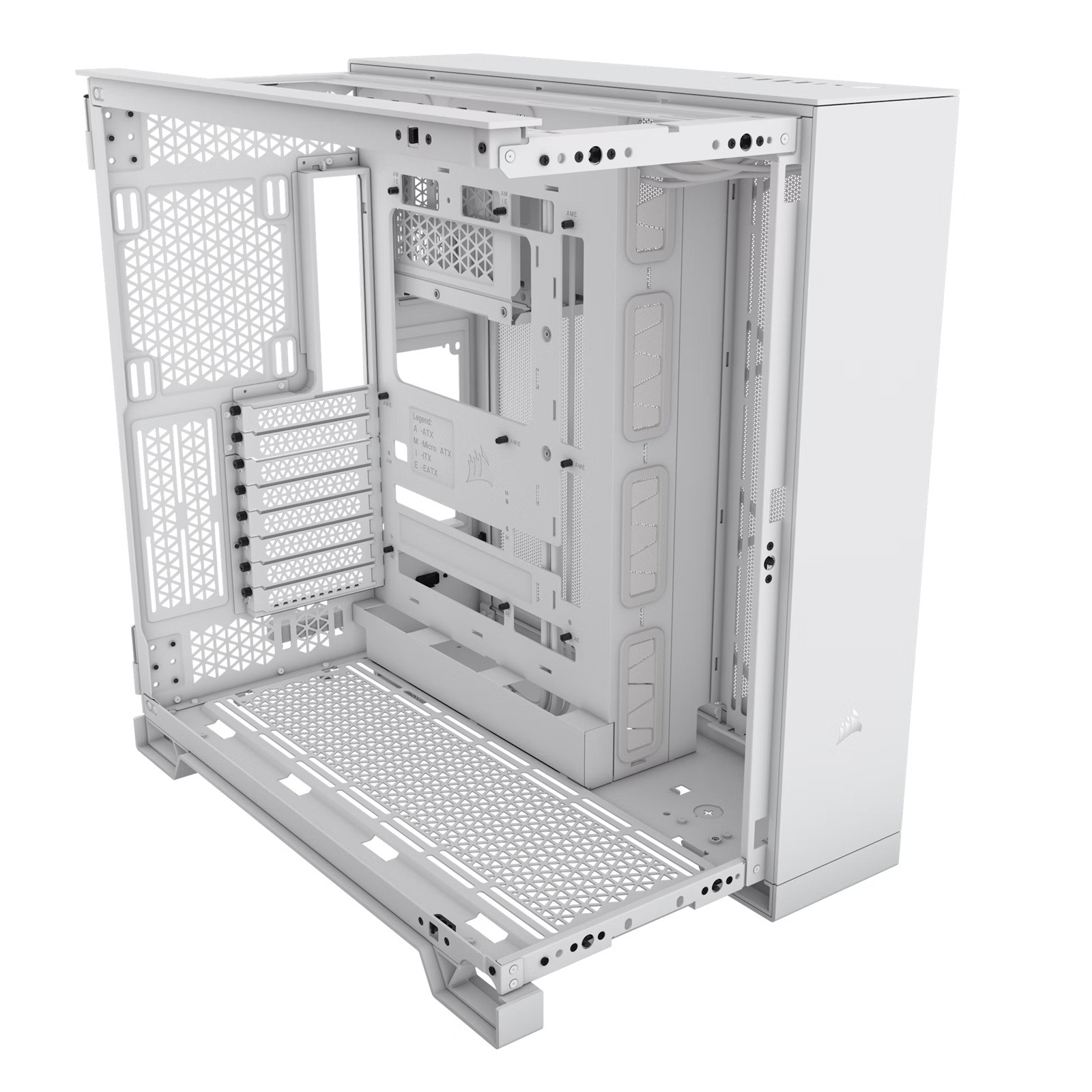 Buy the Corsair 6500X White ATX Gaming Case Tempered Glass CPU Cooler ...