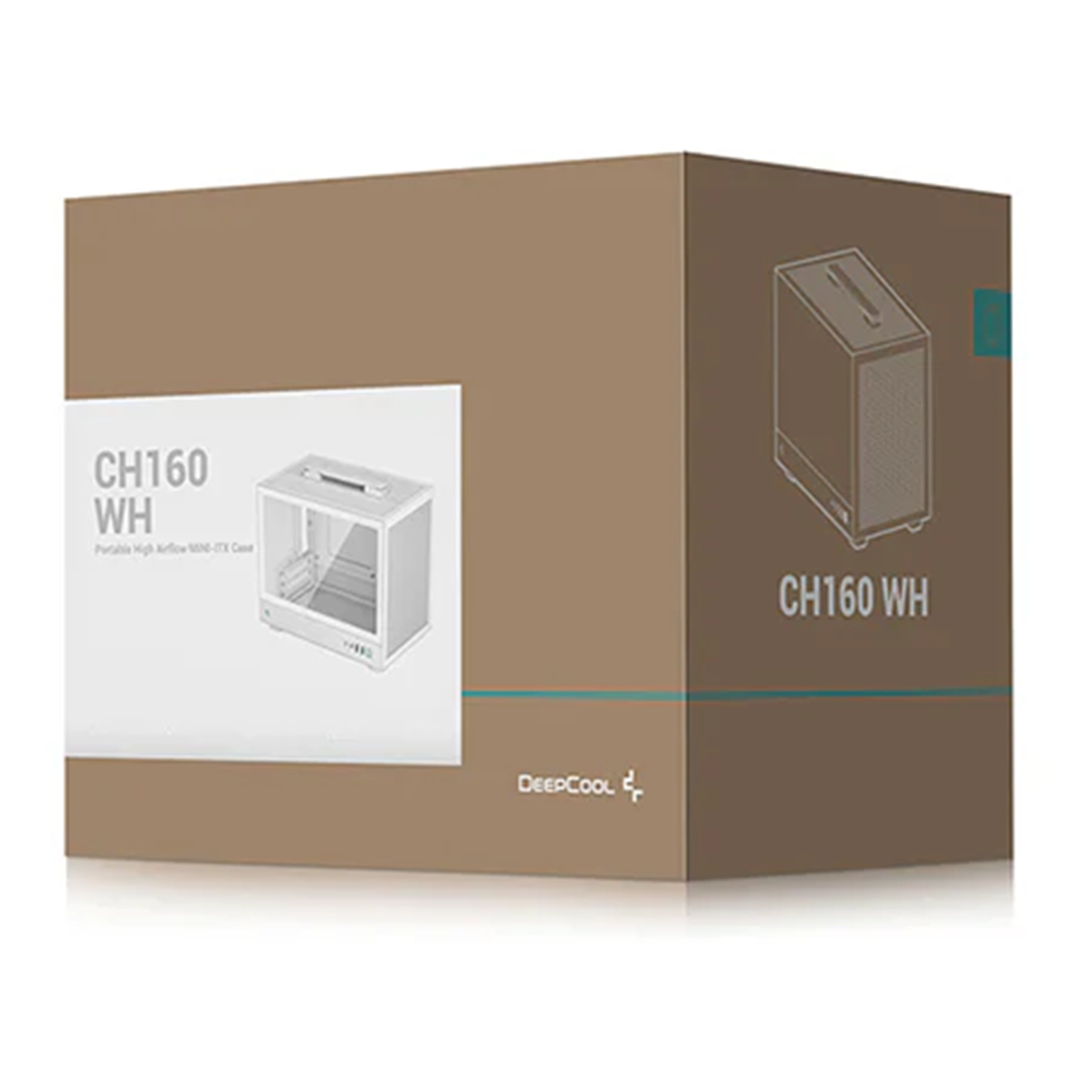 Buy the DEEPCOOL CH160 ITX case White CPU Cooler Support Upto 172mm ...