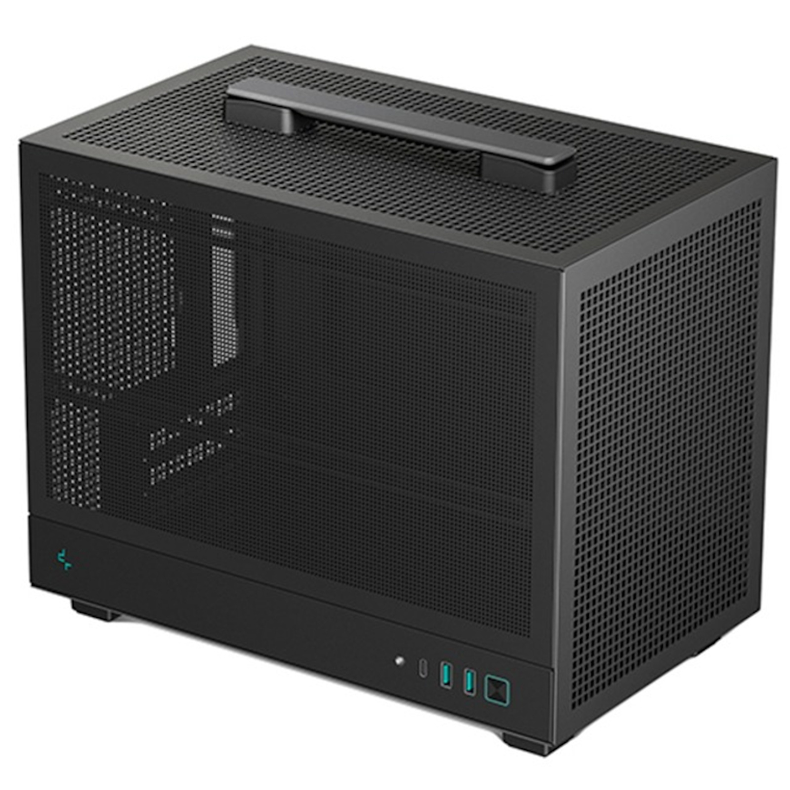 Buy the DEEPCOOL CH160 MESH ITX case Black CPU Cooler Support Upto ...