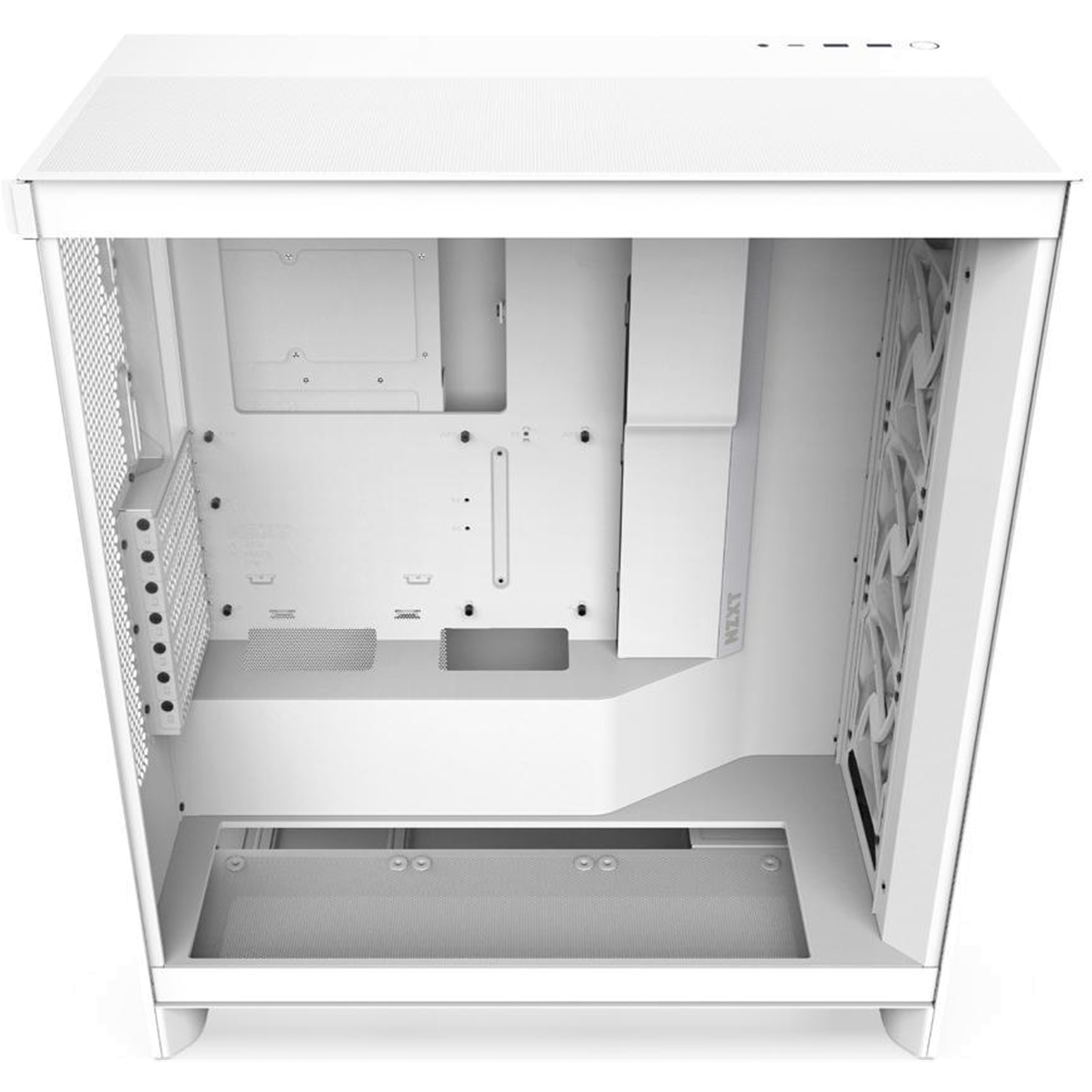 Buy the NZXT H7 Flow White Mid-Tower Case - Tempered Glass, CPU Cooler ...