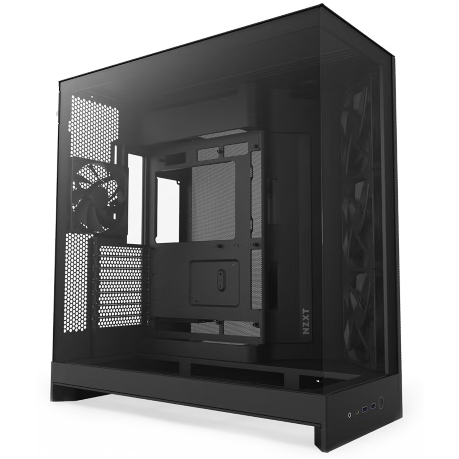 Buy the NZXT H9 (2025) Flow Dual Chamber Black ATX MidTower Gaming Case ...