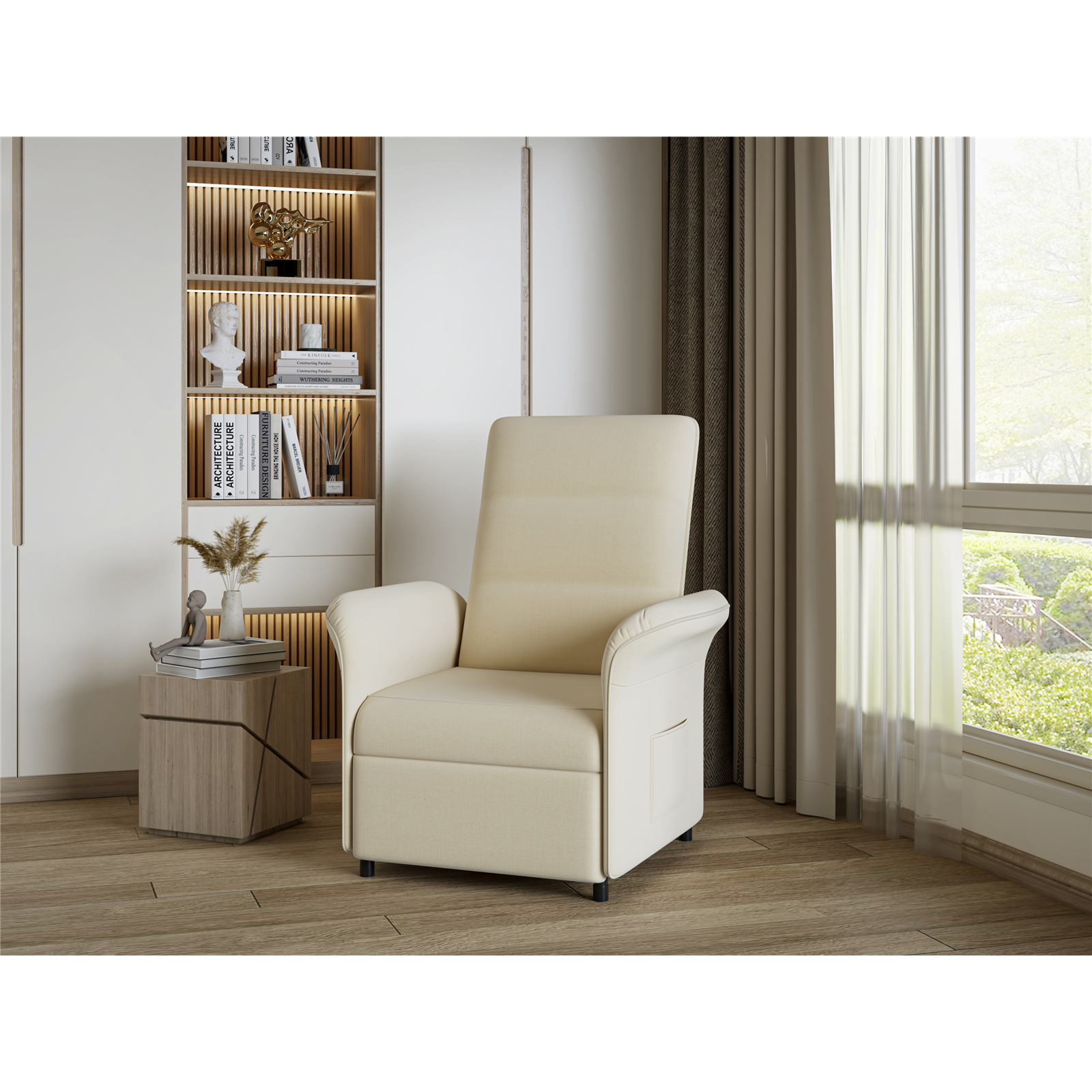 Buy the FlexiSpot X1 Electric Power Recliner Sofa Chair - Beige - Max ...