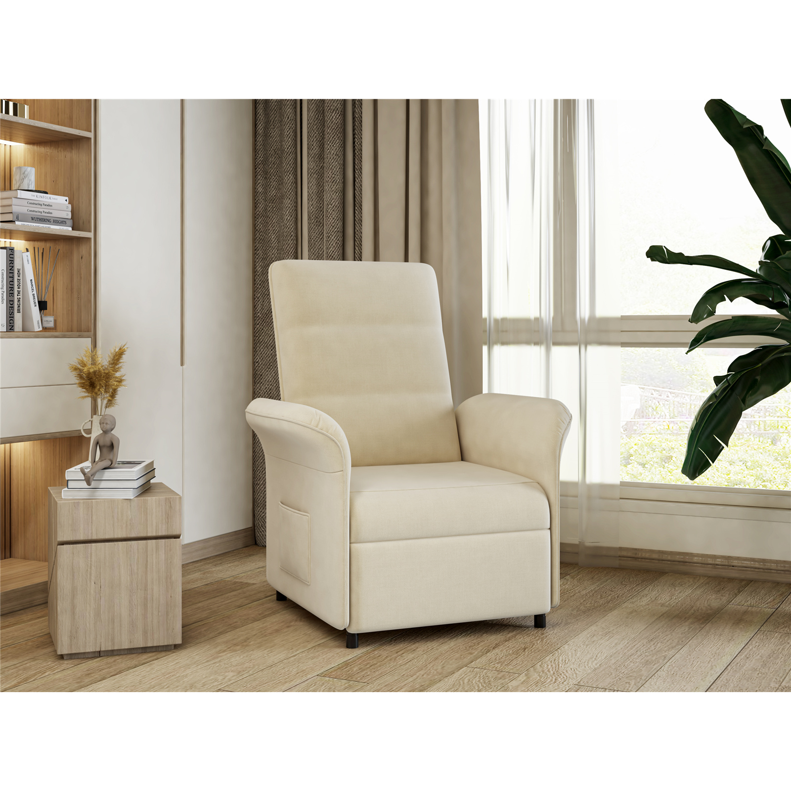 Buy the FlexiSpot X1 Electric Power Recliner Sofa Chair - Beige - Max ...