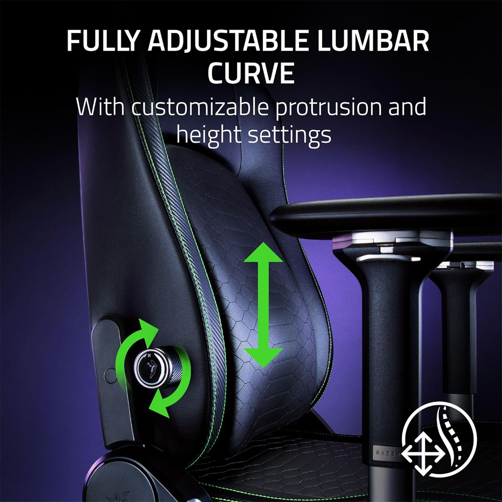 Buy the Razer Iskur v2 Gaming Chair - Dark Grey Fabric ( RZ38-04900300 ...