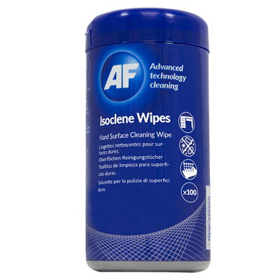 Buy the AF AISW100 Isoclene Anti-Bacterial Office Wipes - Tub of 100 ...