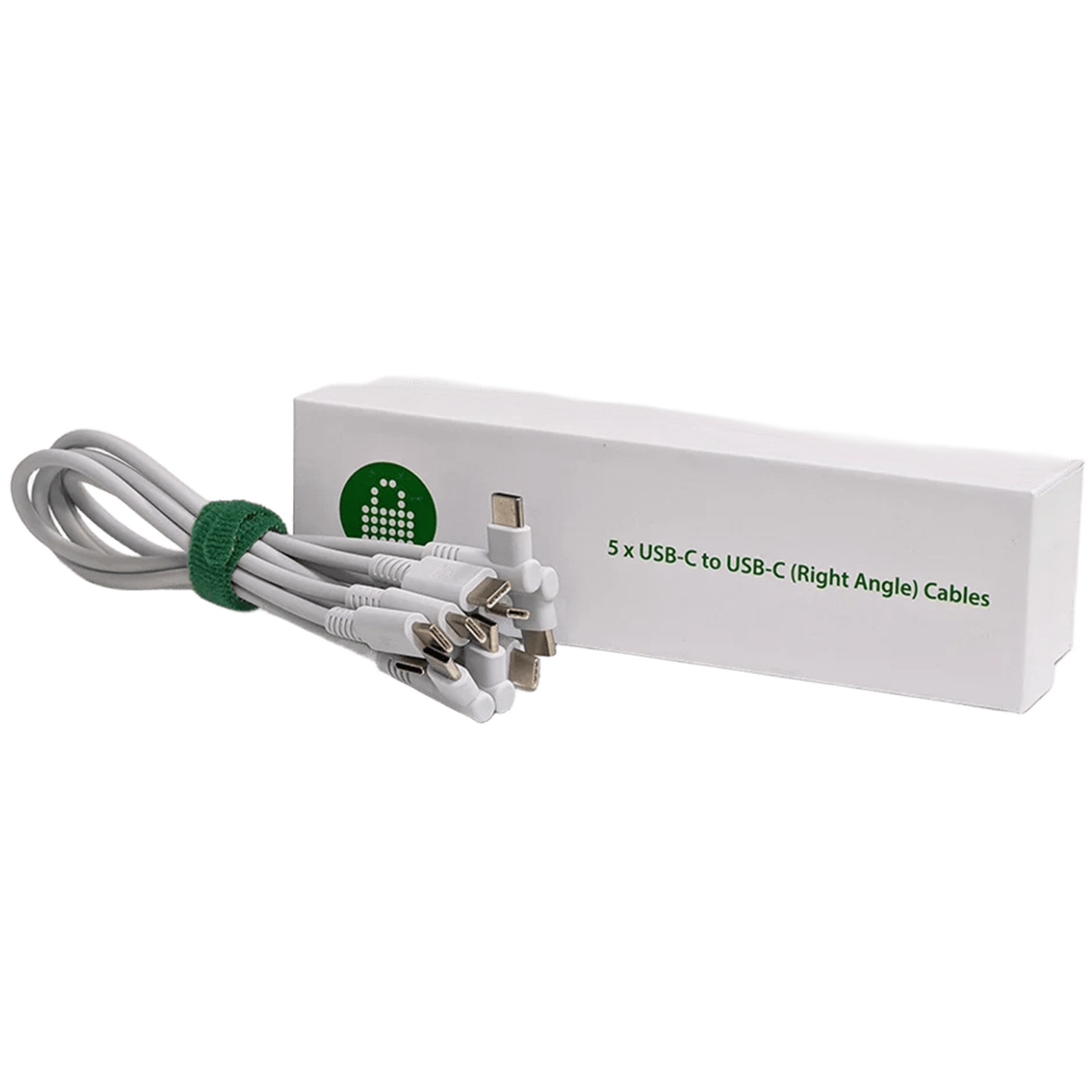 Buy the PCLocs USB-C to USB-C Right Angle Cables 300mm - Pack of 5 ...