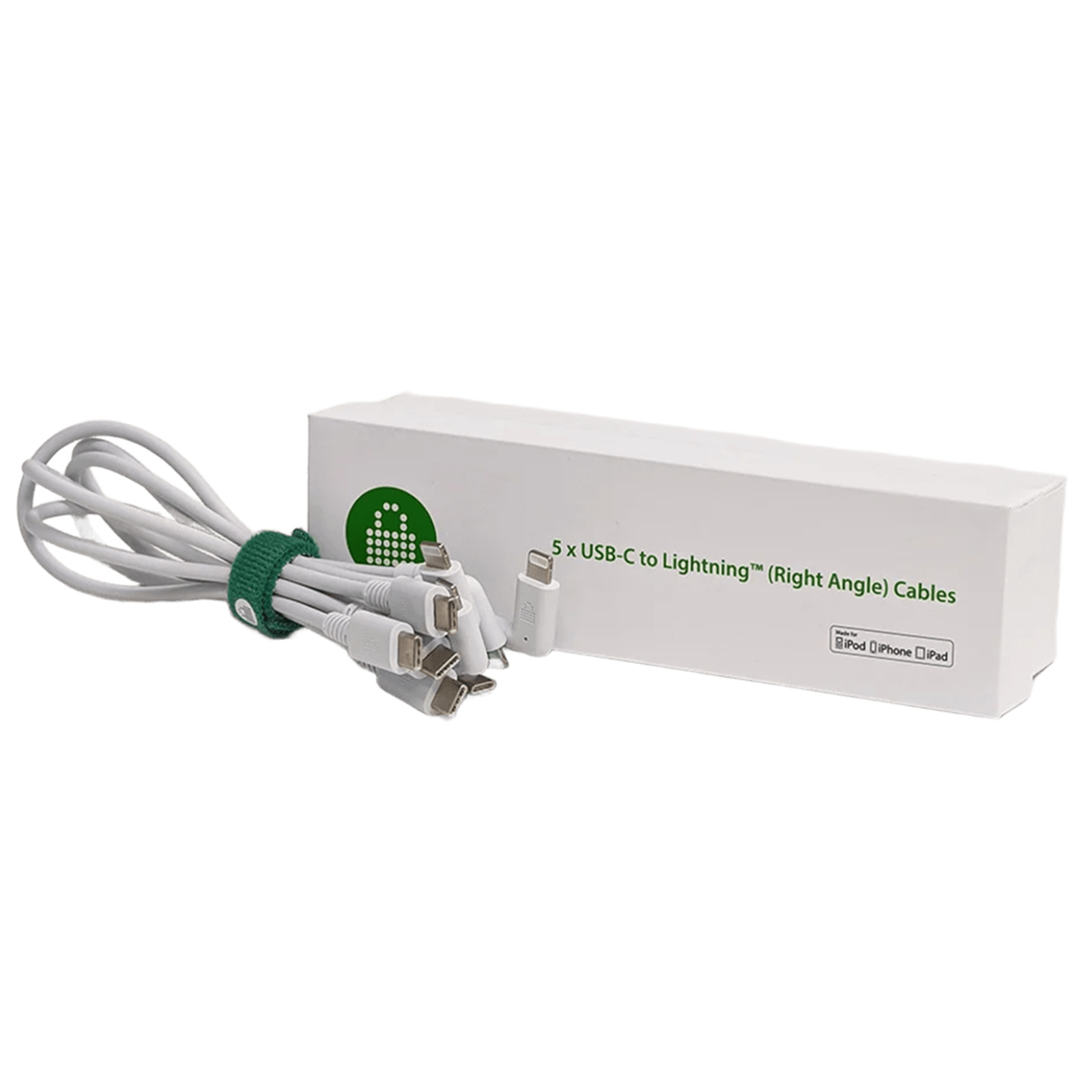 Buy the PCLocs USB-C to Lightning Right Angle Cables 300mm - Pack of 5 ...