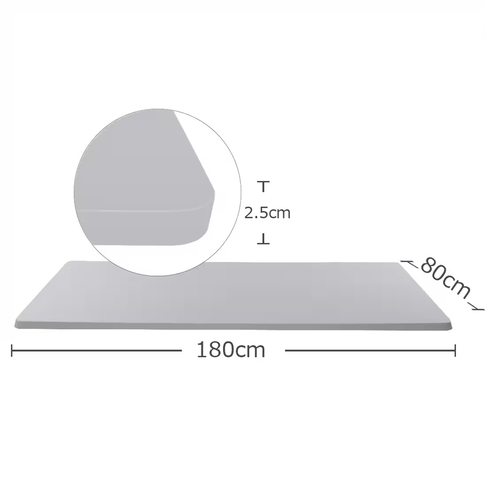 Buy the FlexiSpot Table Top Part - Rectangle Chipboard Desktop Only ...