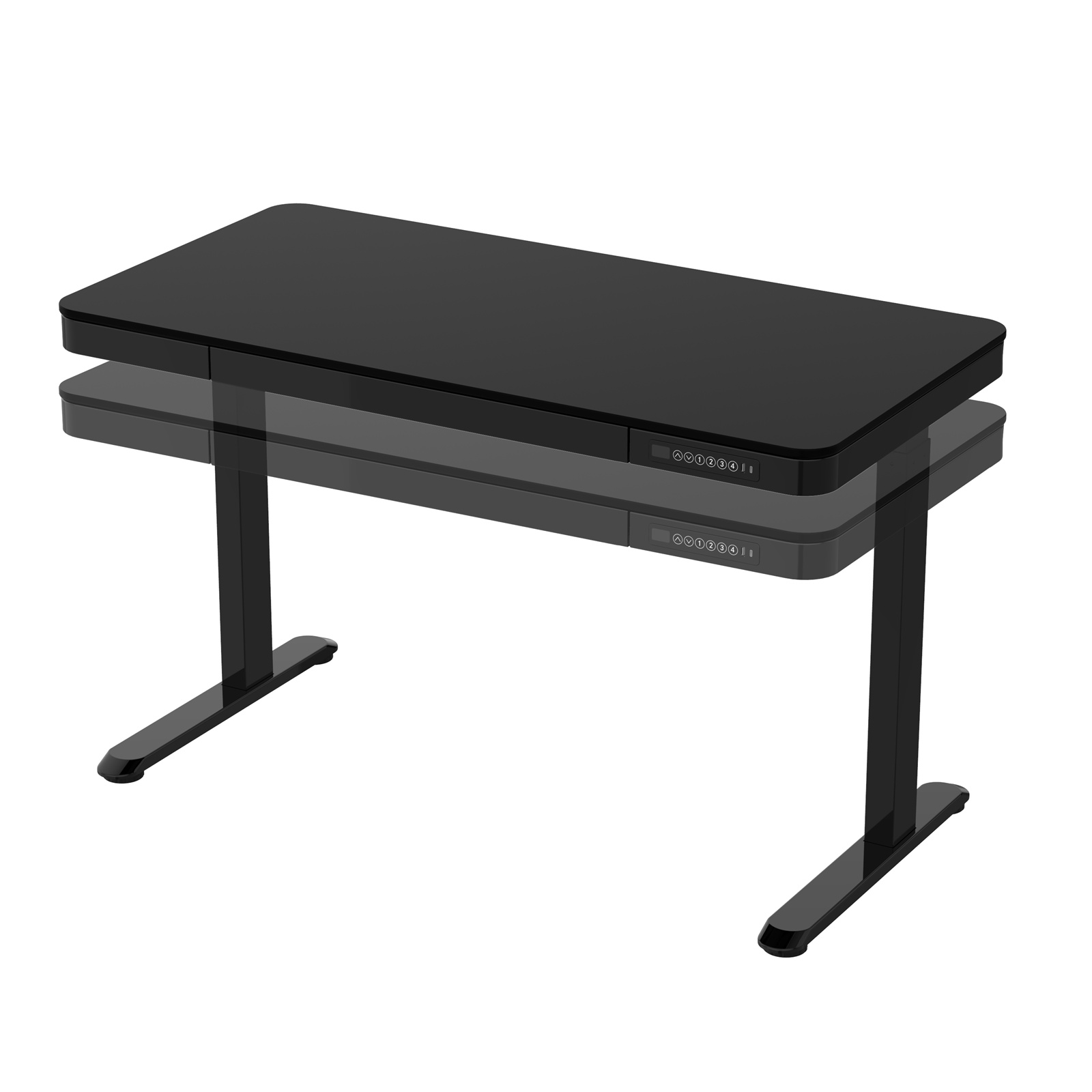 Buy the FlexiSpot Home & Office Black Tabletop Size 1200x600x12mm, With ...