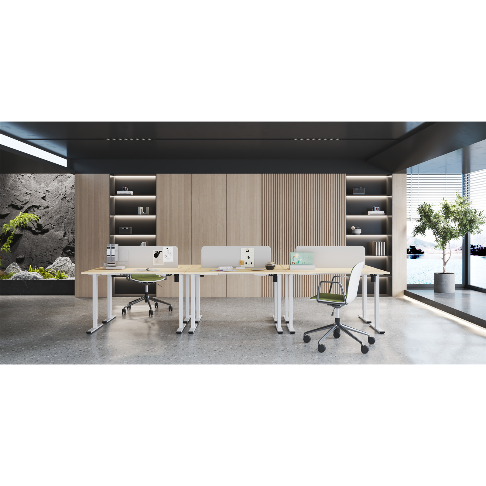 Buy the FlexiSpot E2 Pro Essential Standing Desk - 1400x700mm - Bamboo ...