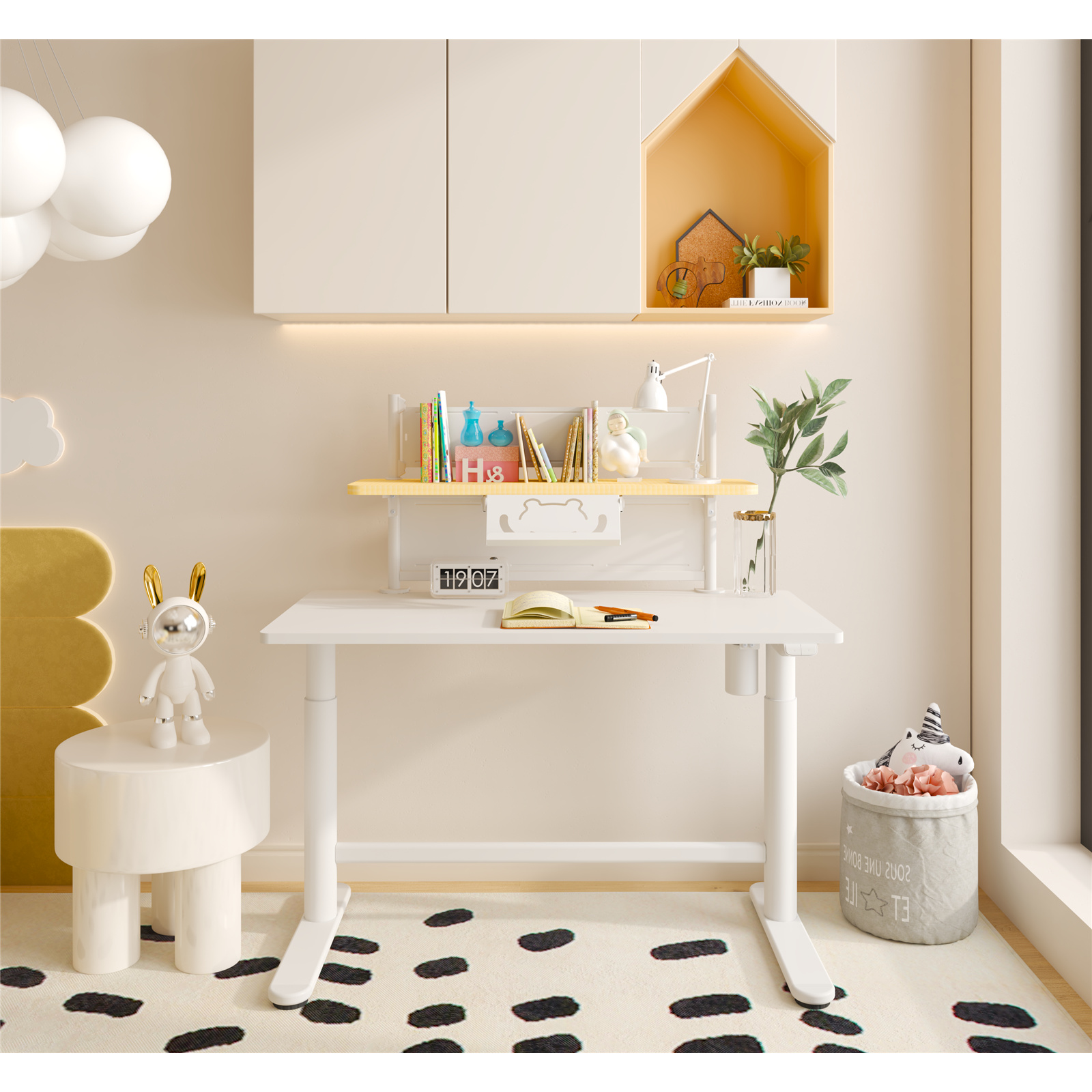 Buy the Loctek CD101 Height Adjustable Study Desk With Book Shelf ...