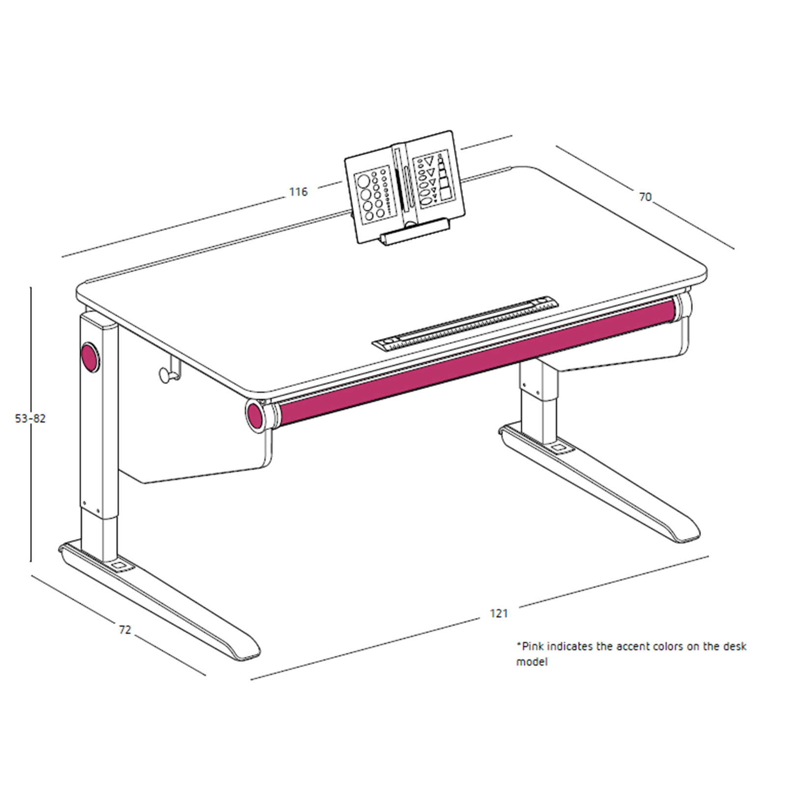 Buy the Moll Winner Children Split Desk with Drawer - White - Magnet ...