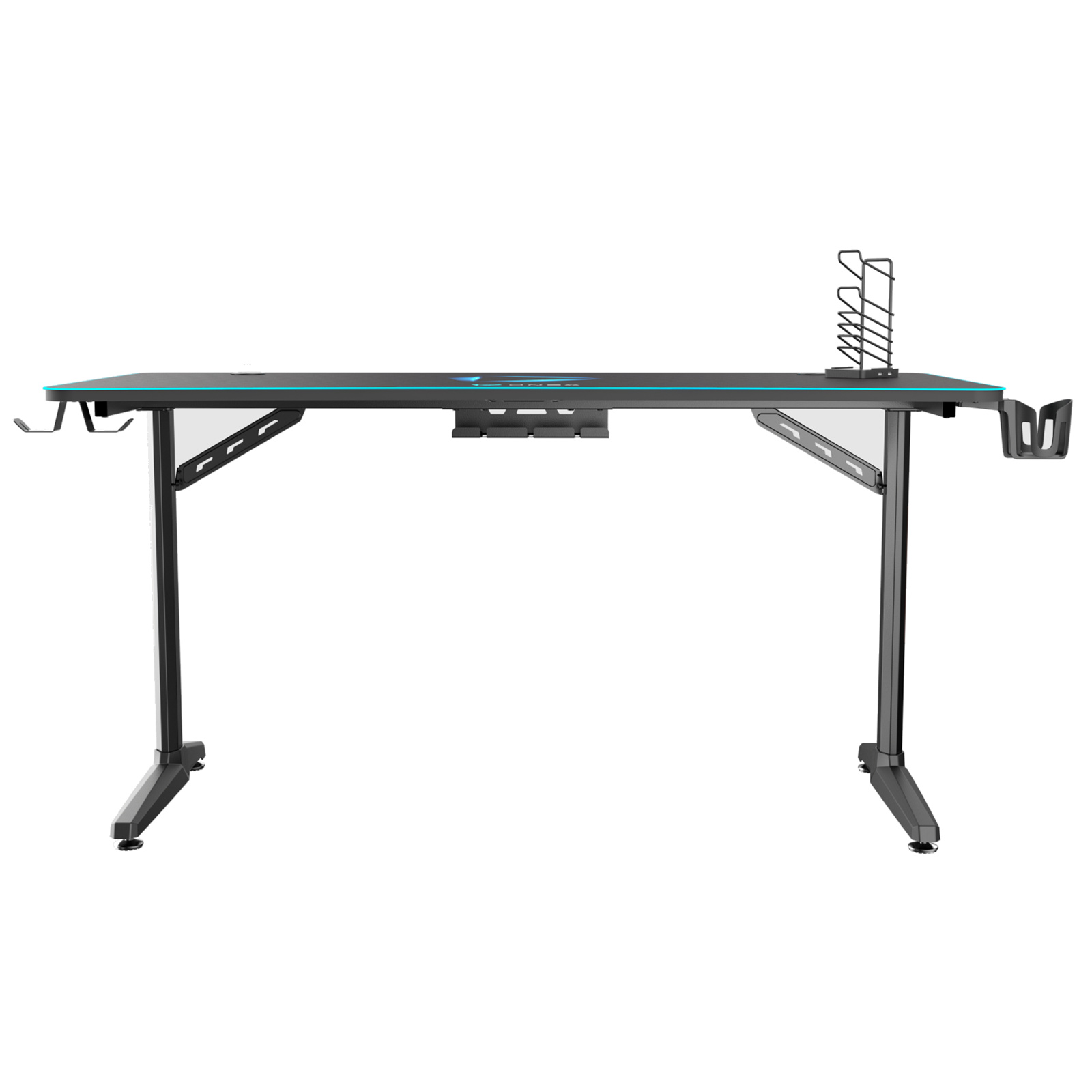 Buy the ONEX GD1600H Gaming Desk With Mouse Pad, Cup Holder, Headset ...