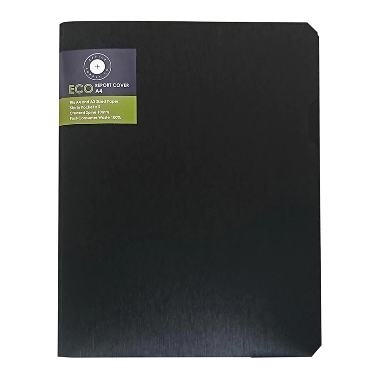 Buy the OSC Eco Report Cover - A4 - Black ( REC-REPBK ) online - PBTech ...